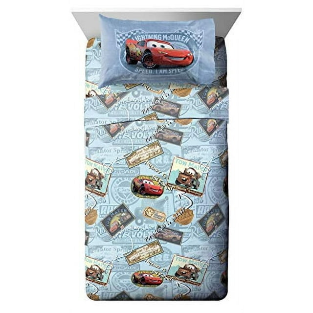 Disney Cars Lightning McQueen Race Twin Sheet Set, 3 Piece Kids Bedding ...
