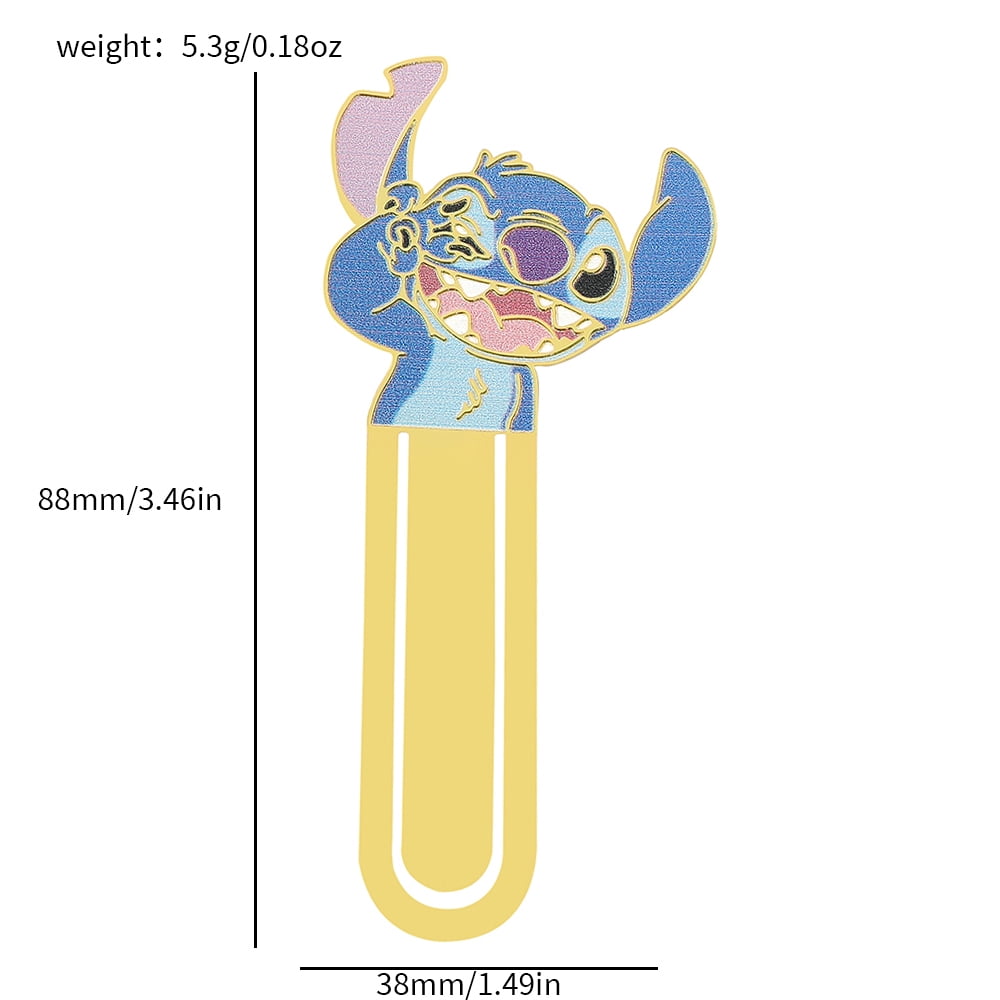 Disney Cartoon Cute Stitch Metal Bookmarks for Books Reading Lover ...