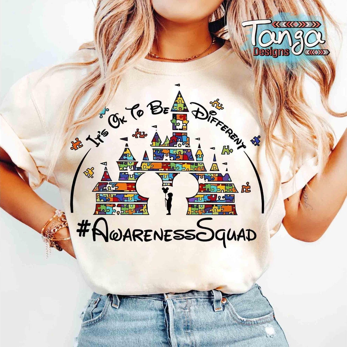 Disney Castle Awareness Squad Shirt, Mickey Minnie Autism Awareness ...