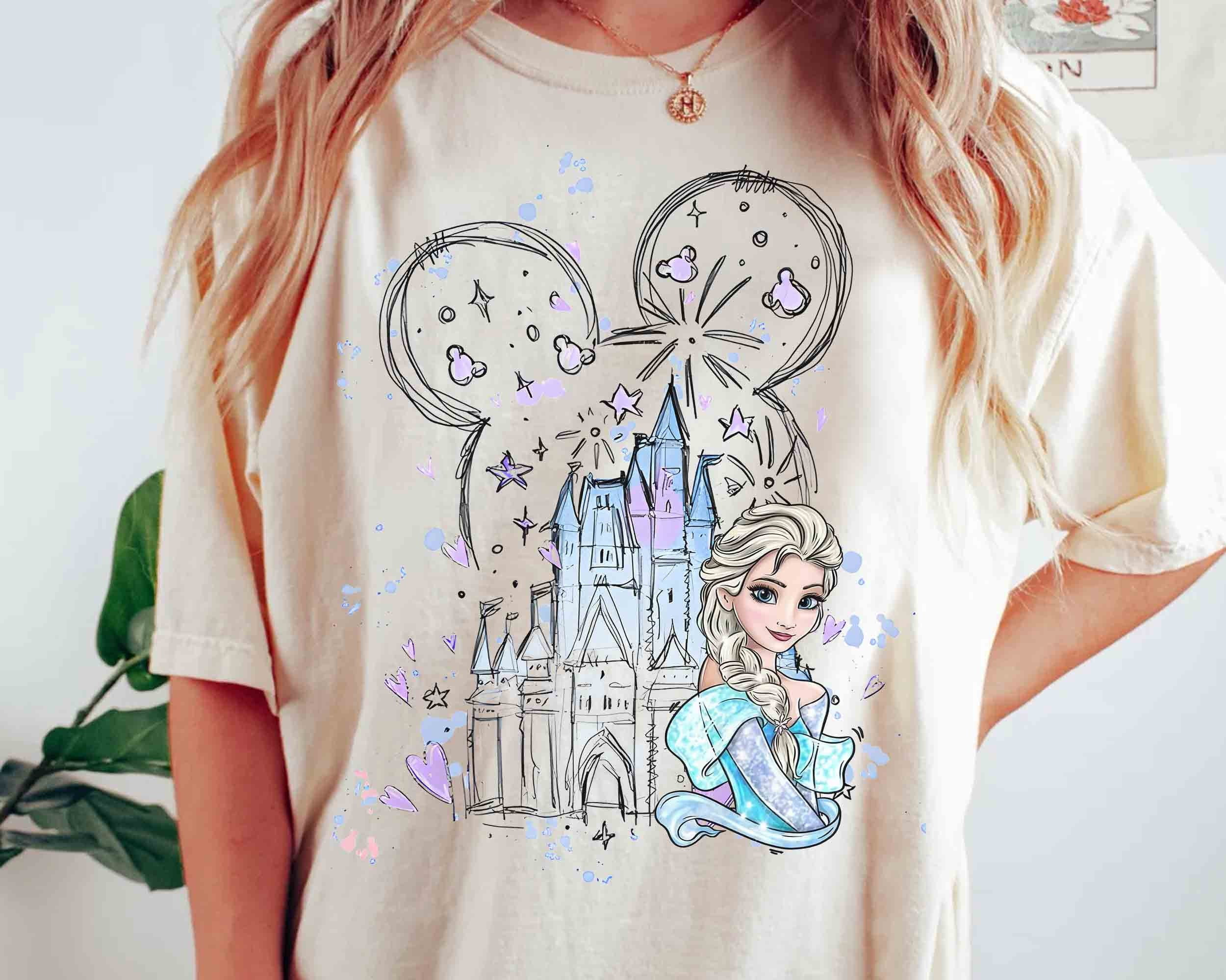 Disney Castle Frozen Elsa Princess Portrait Mickey Ears Shirt, WDW ...