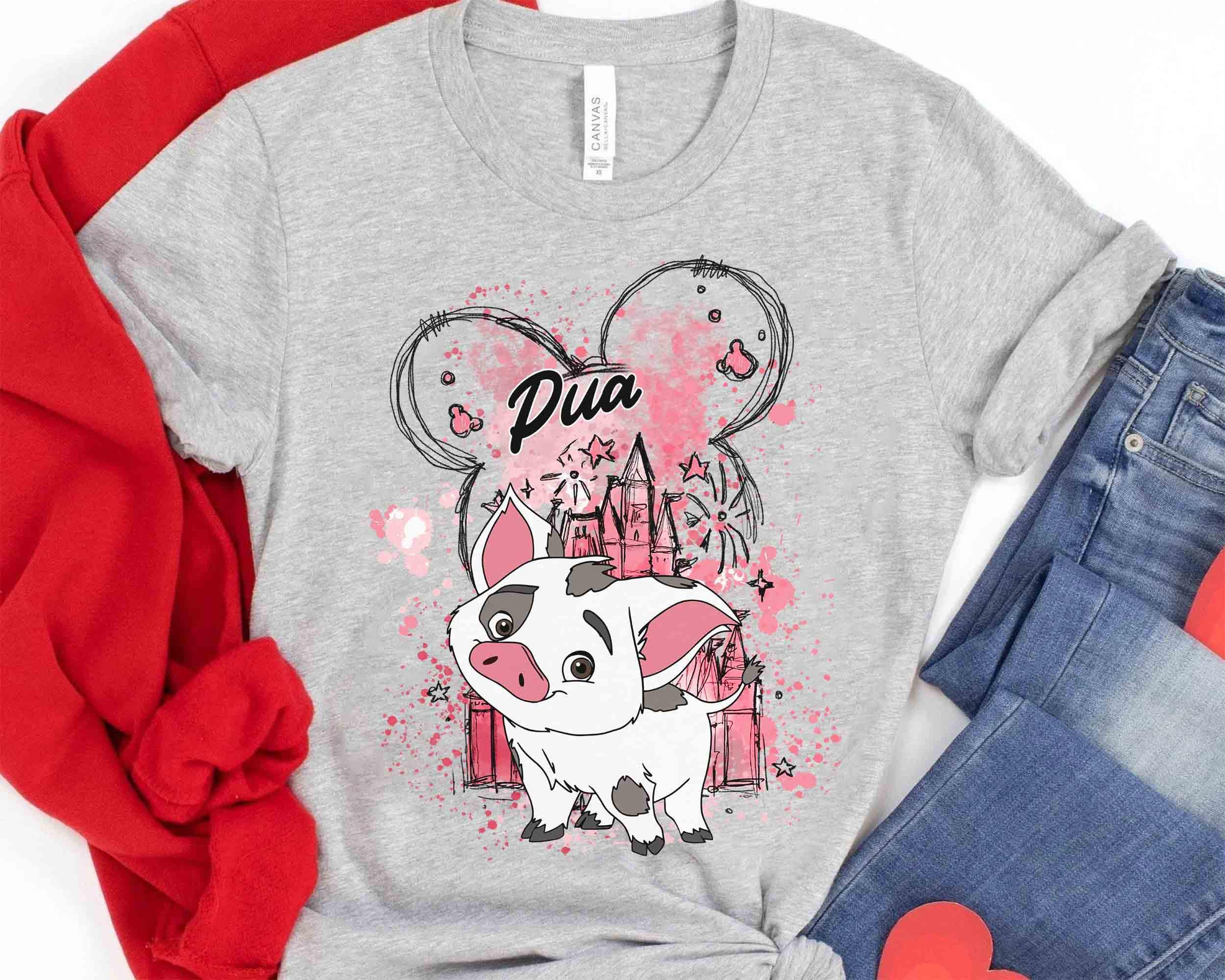 Disney Castle Watercolor Moana Characters Shirts, Moana 2 Movie 2024 ...