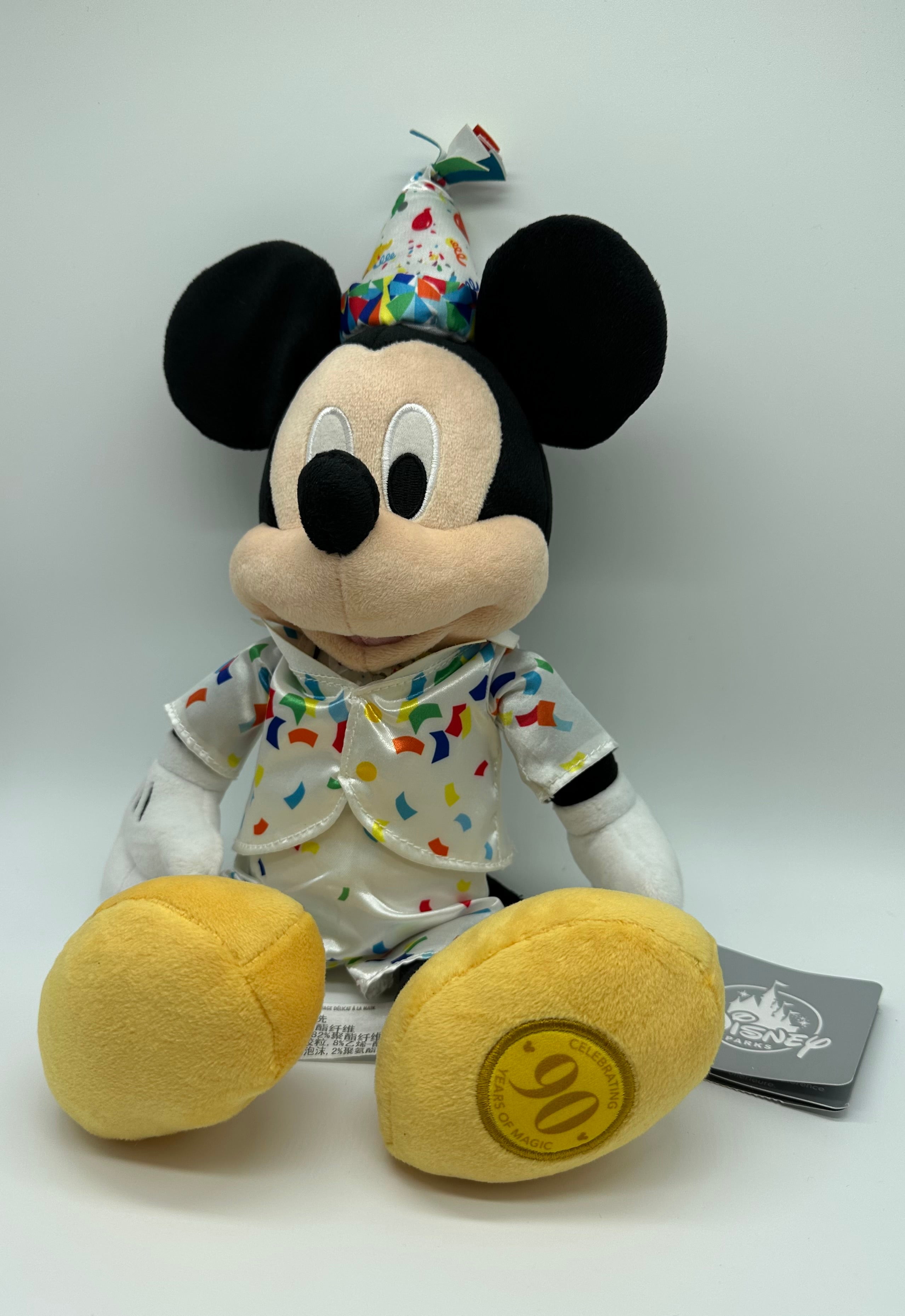 Disney Celebrating 90 Years of Magic Rare Mickey Birthday Plush New ...