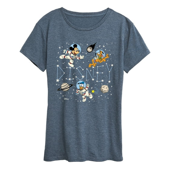 Disney - Celestial Disney Space - Women's Short Sleeve Graphic T-Shirt ...