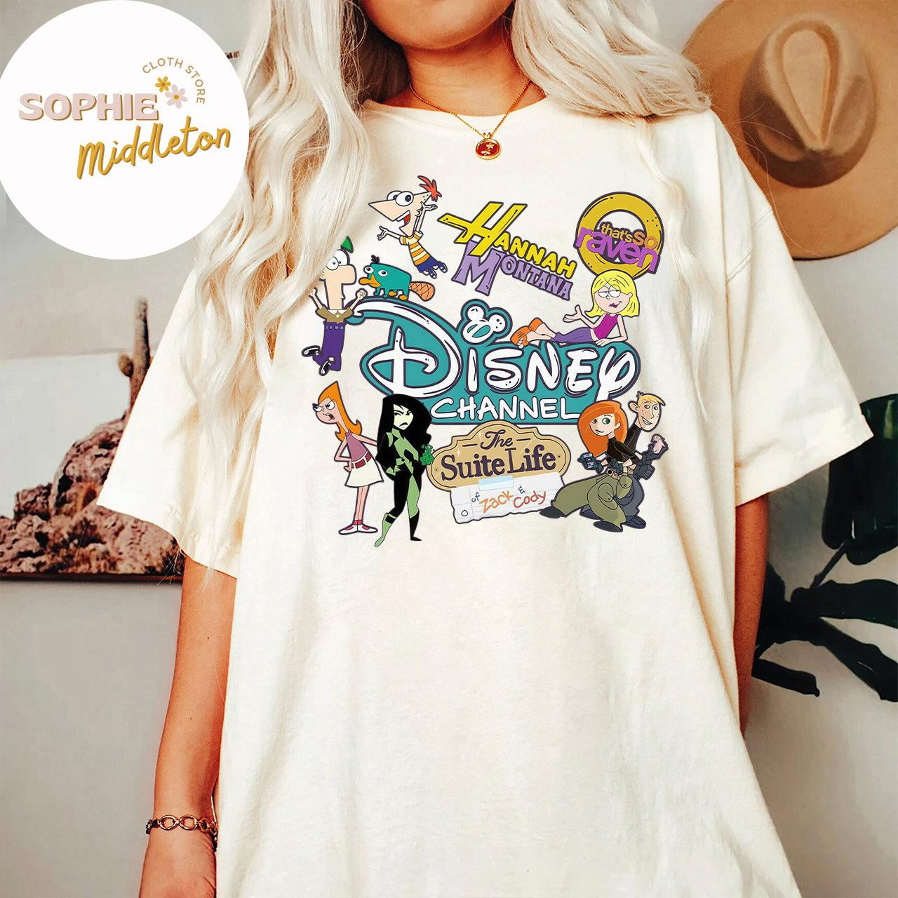 Disney Channel Cartoon Characters Group Hannah Montana Lizzie Mcguire ...