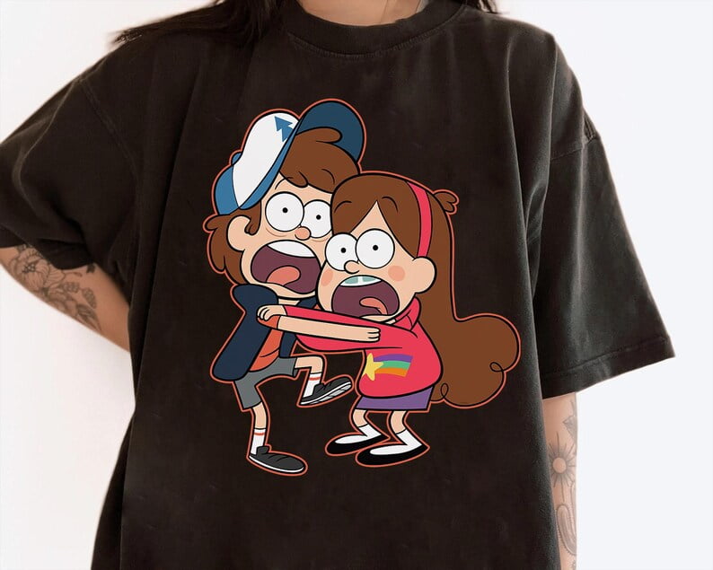 Disney Channel Gravity Falls Dipper and Mabel Pines T-Shirt, Disney ...