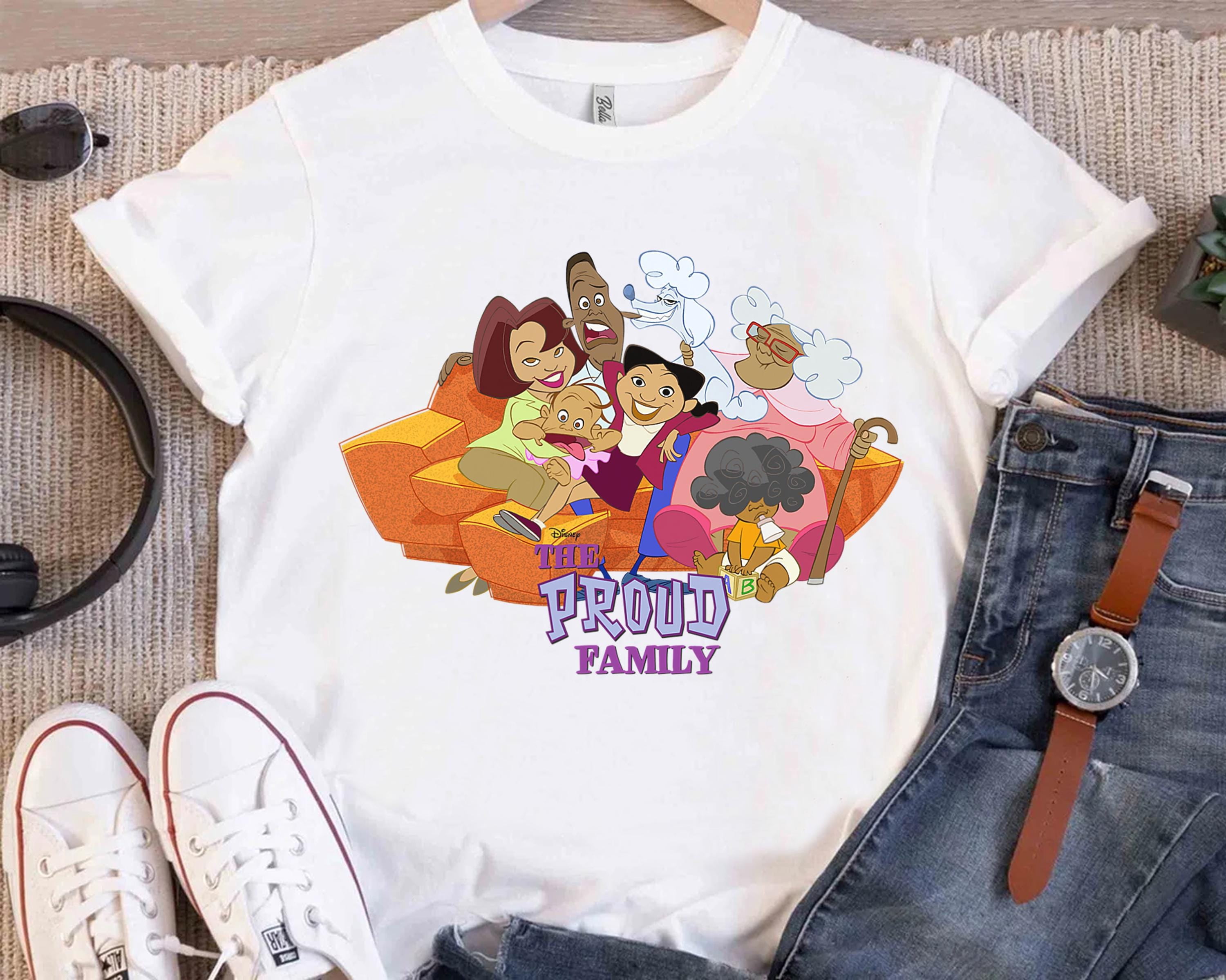 Disney Channel The Proud Family Characters T-Shirt, Disneyland Family ...