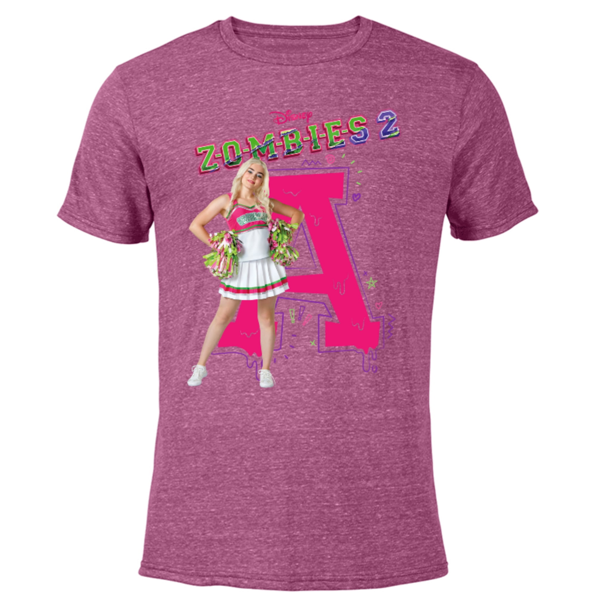 Disney Channel Zombies 2 Addison Cheer A - Short Sleeve Blended T-Shirt ...