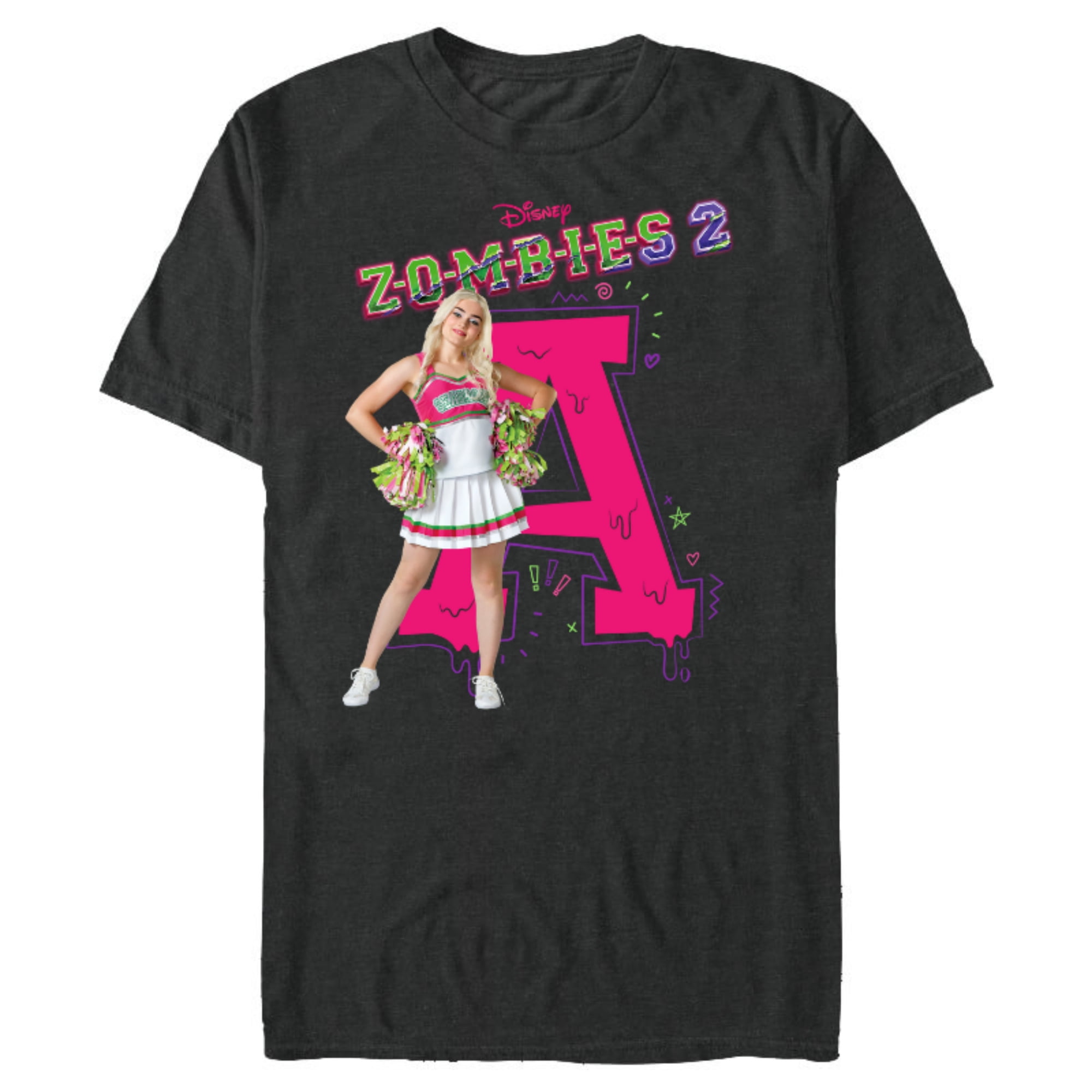 Disney Channel Zombies 2 Addison Cheer A - Short Sleeve Blended T-Shirt ...
