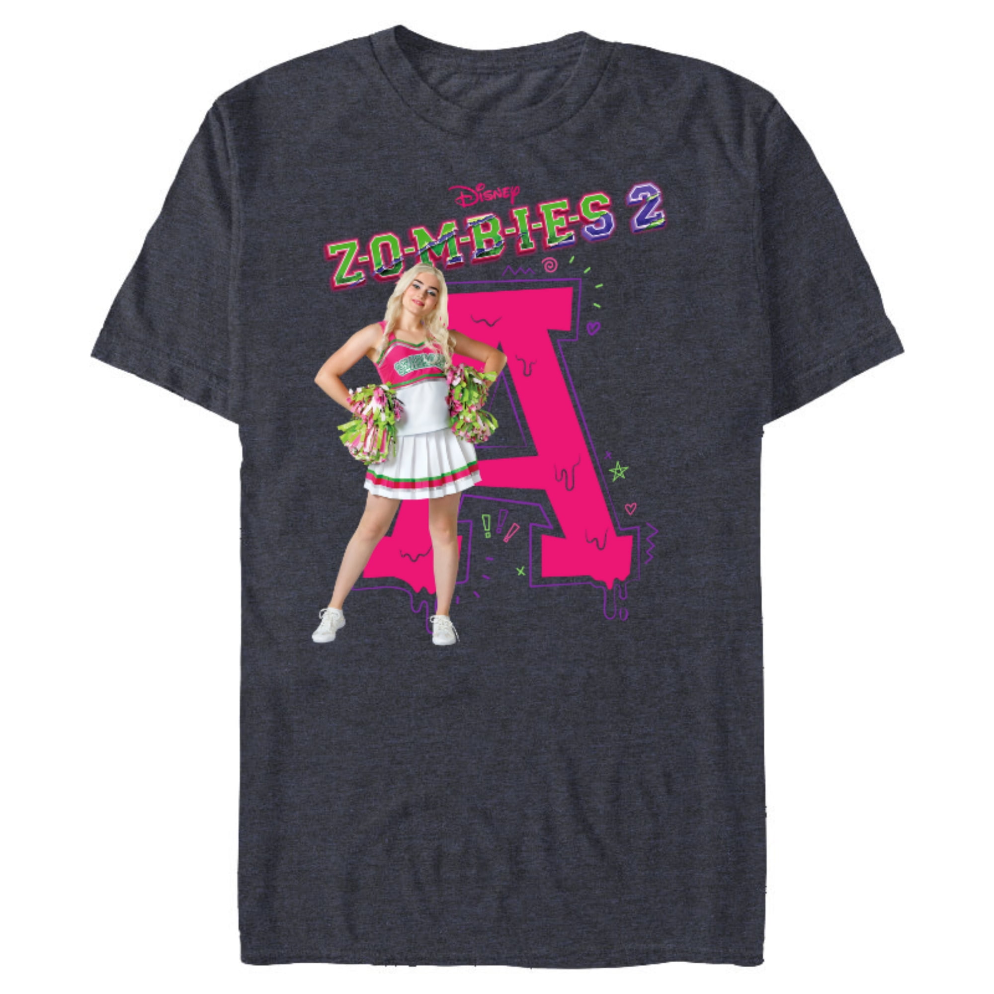 Disney Channel Zombies 2 Addison Cheer A - Short Sleeve Blended T-Shirt ...