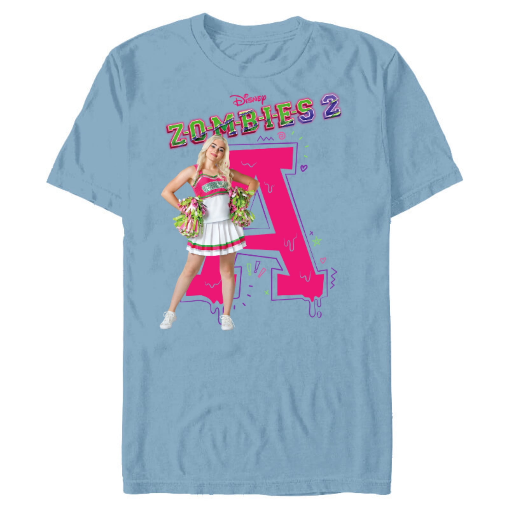 Disney Channel Zombies 2 Addison Cheer A - Short Sleeve Blended T-Shirt ...