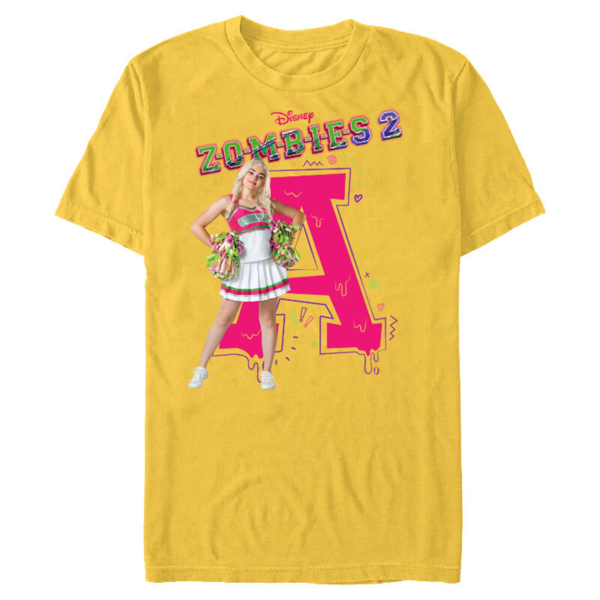 Disney Channel Zombies 2 Addison Cheer A - Short Sleeve Blended T-Shirt ...