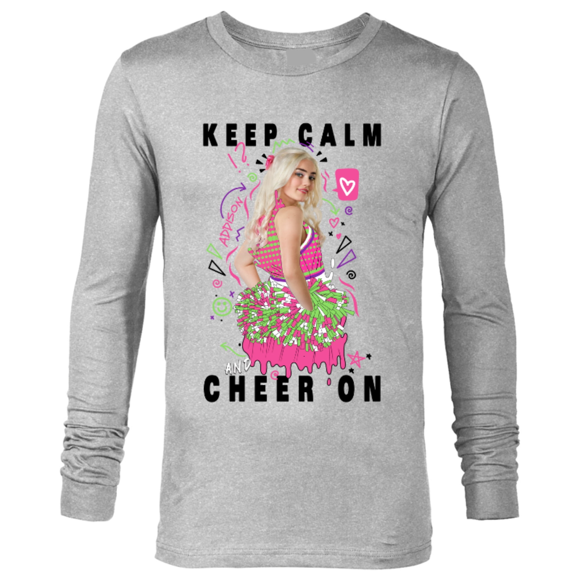 Disney Channel Zombies 2 Addison Keep Calm and Cheer On - Long Sleeve T ...