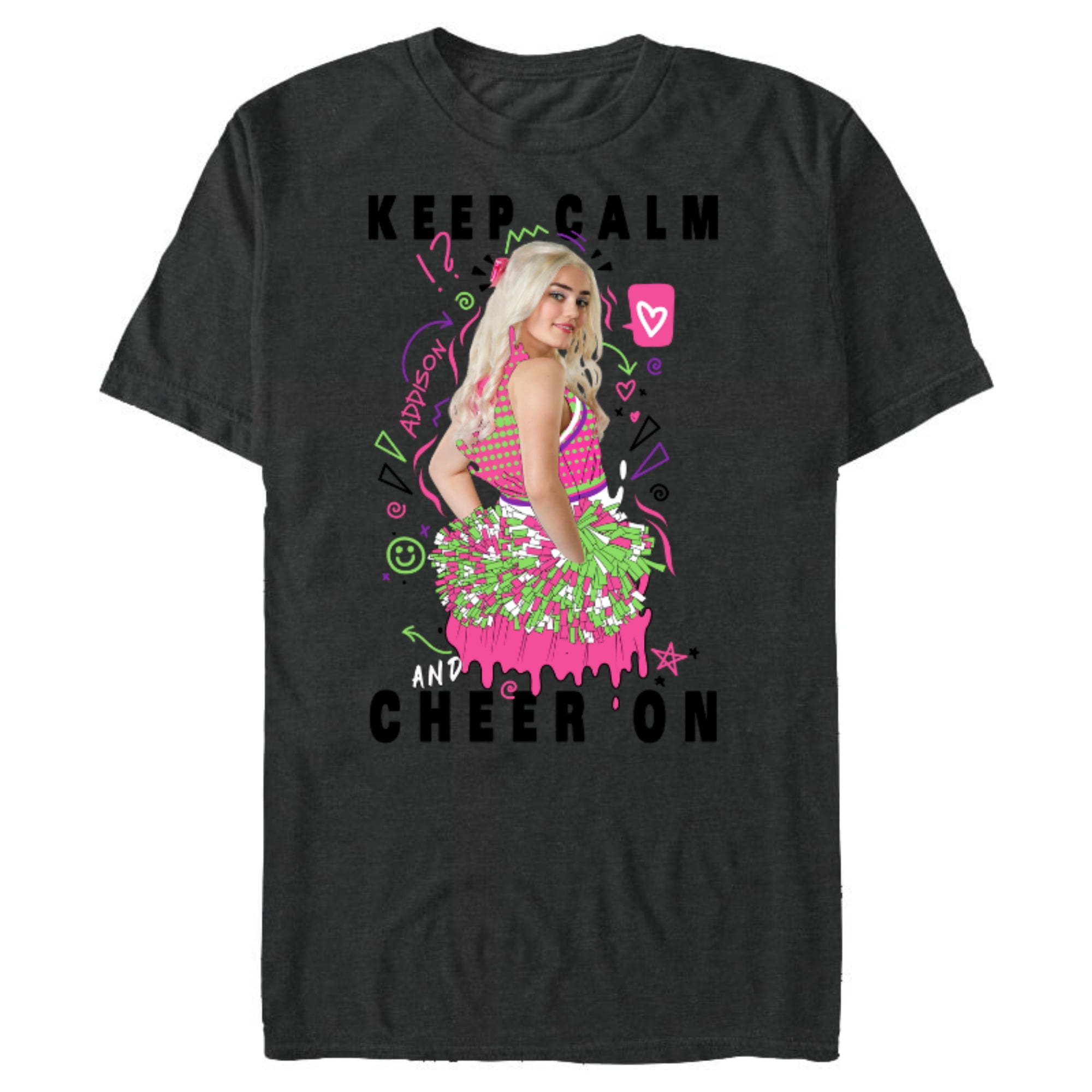 Disney Channel Zombies 2 Addison Keep Calm and Cheer On - Short Sleeve ...