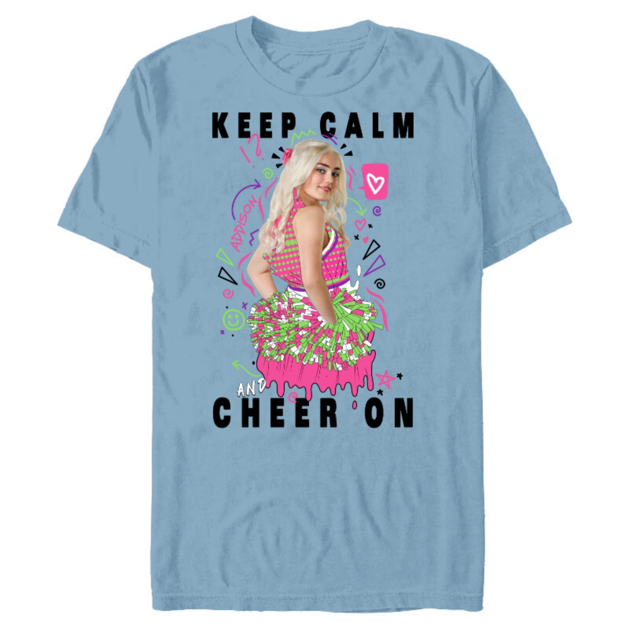 Disney Channel Zombies 2 Addison Keep Calm and Cheer On - Short Sleeve ...