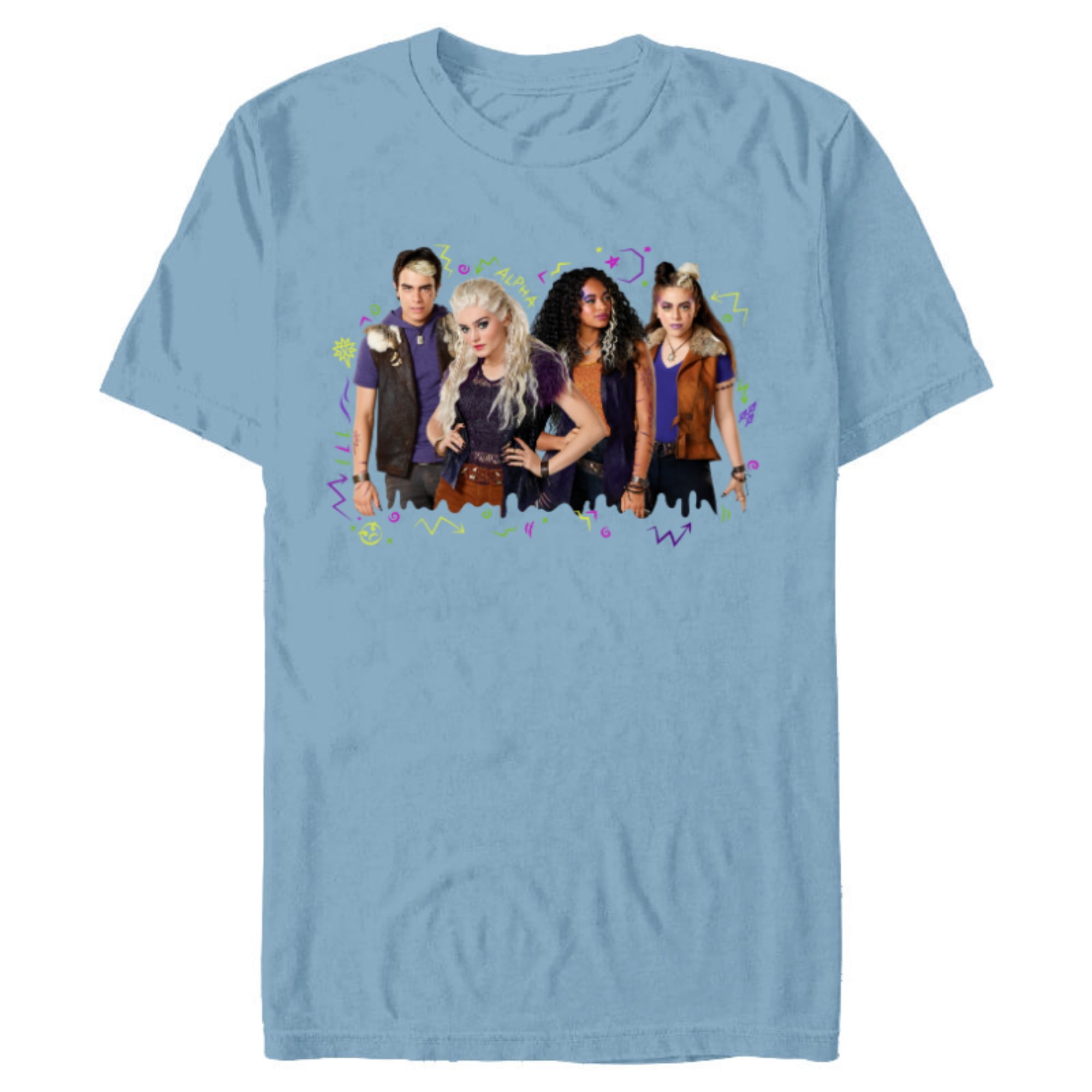 Disney Channel Zombies 2 Addison and Werewolves - Short Sleeve Blended ...