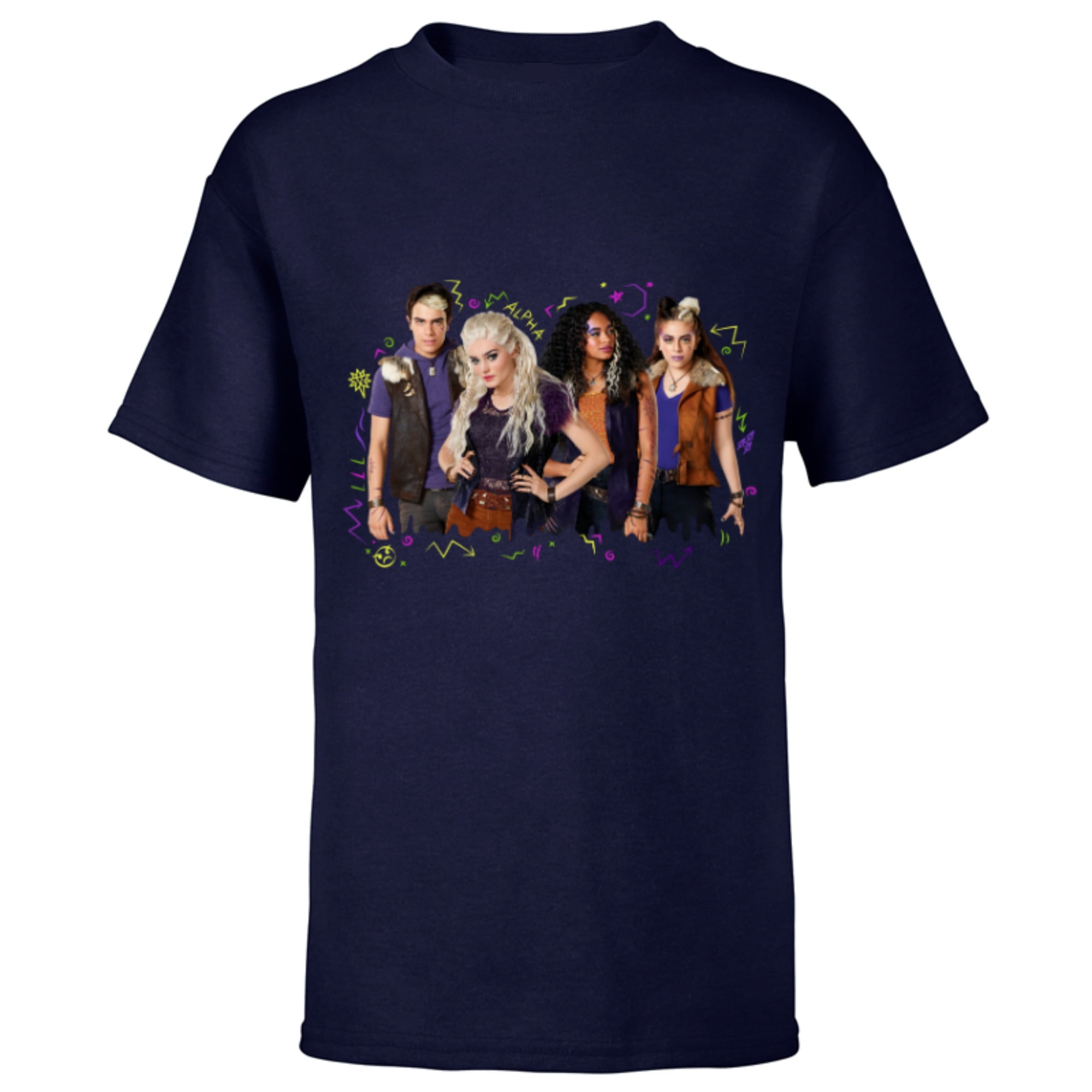 Disney Channel Zombies 2 Addison and Werewolves - Short Sleeve T-Shirt ...