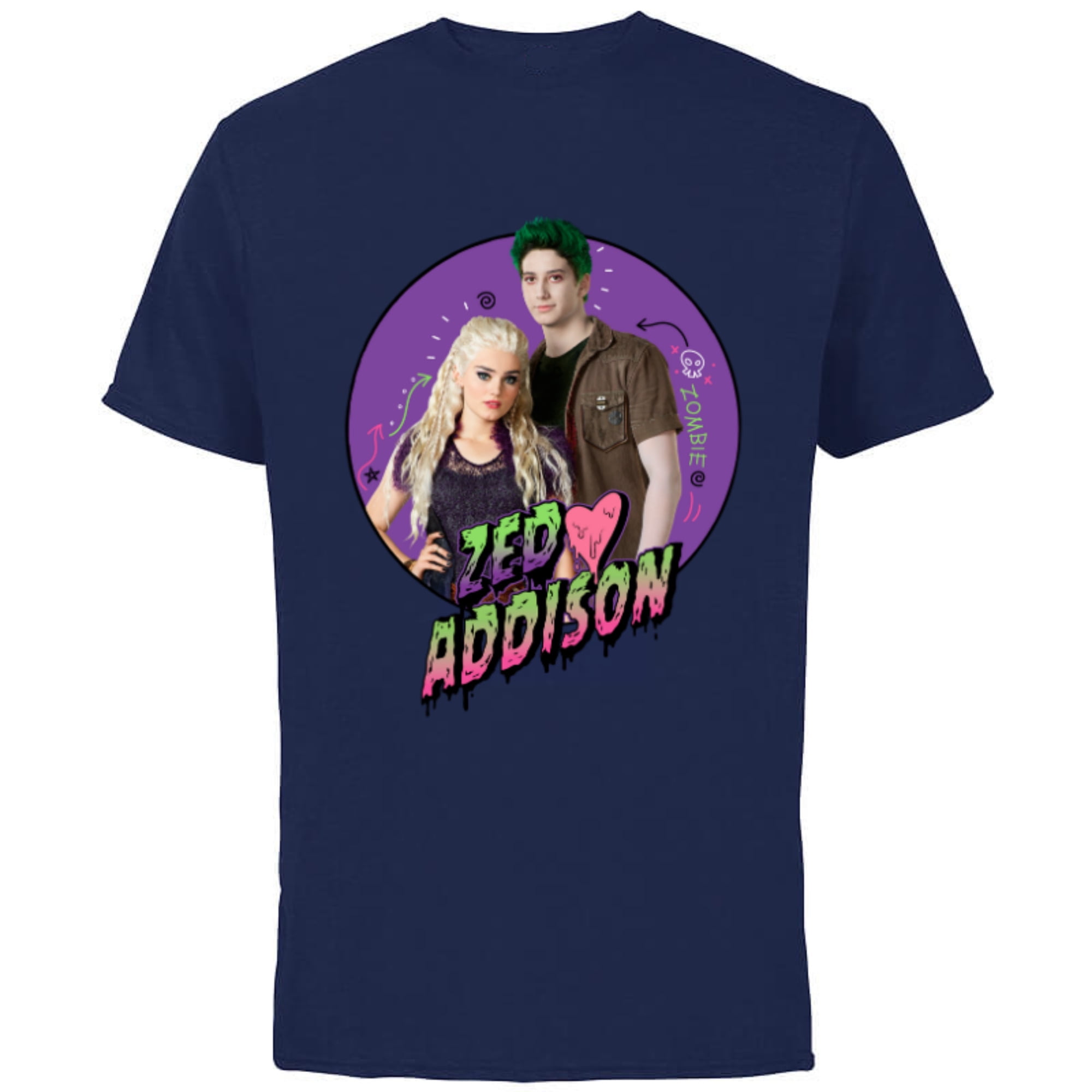 Disney Channel Zombies 2 Zed and Addison Love - Short Sleeve Cotton T ...