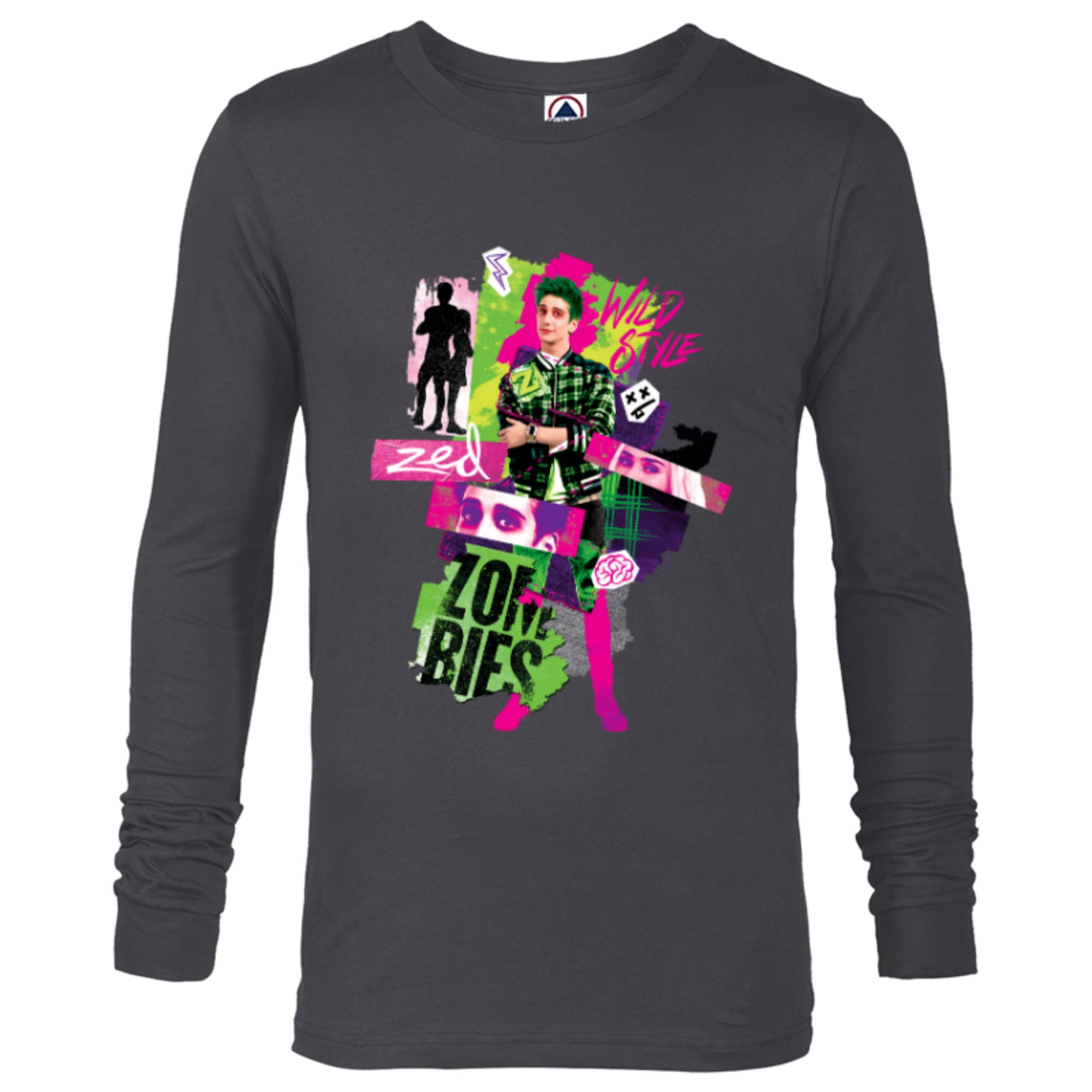 Disney Channel Zombies 3 Zed Wild Style Z-O-M-B-I-E-S 3 - Long Sleeve T ...