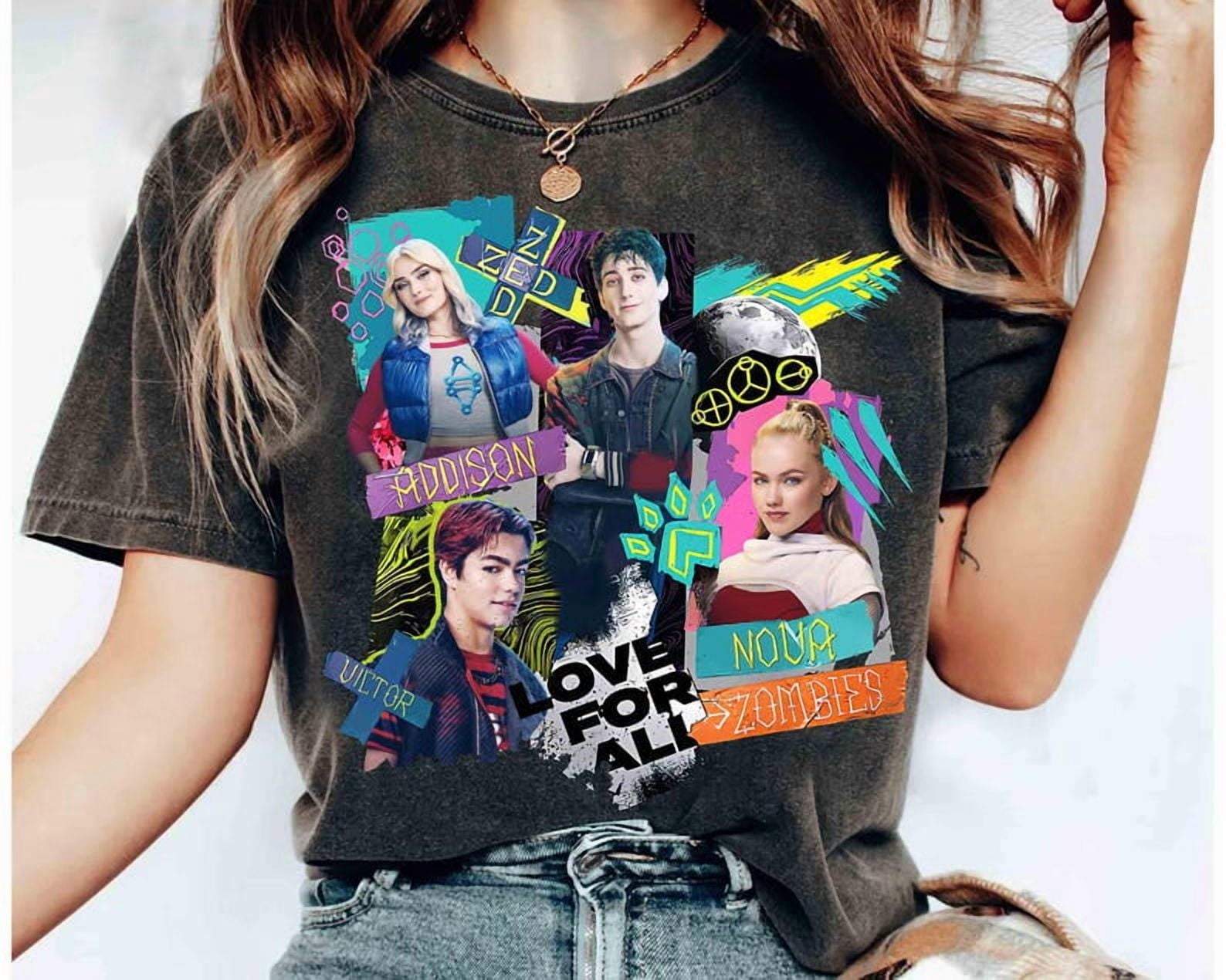 Disney Channel Zombies 4 Movie Characters T-shirt, Disney Zombies ...
