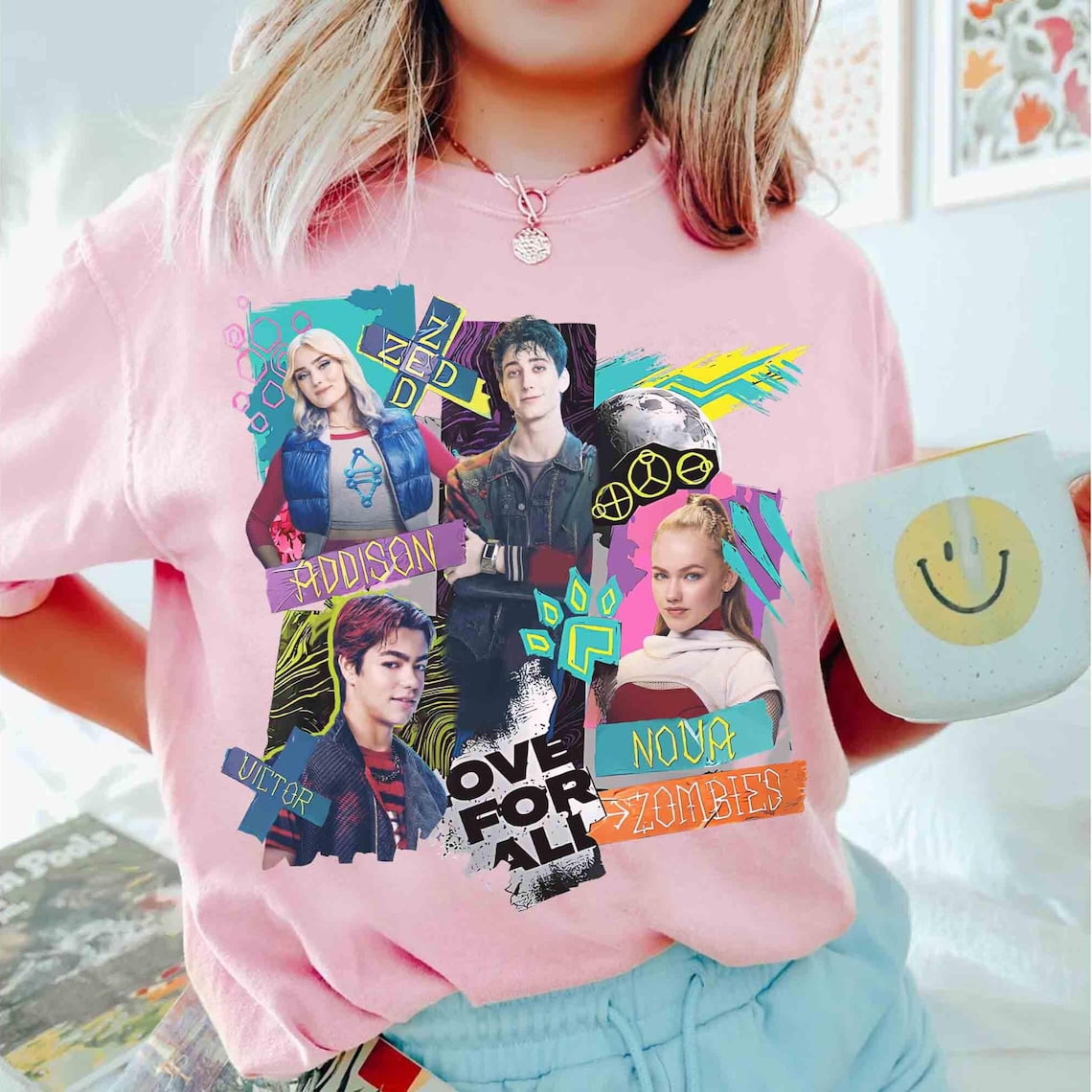 Disney Channel Zombies 4 Movie Characters T-shirt, Disney Zombies ...