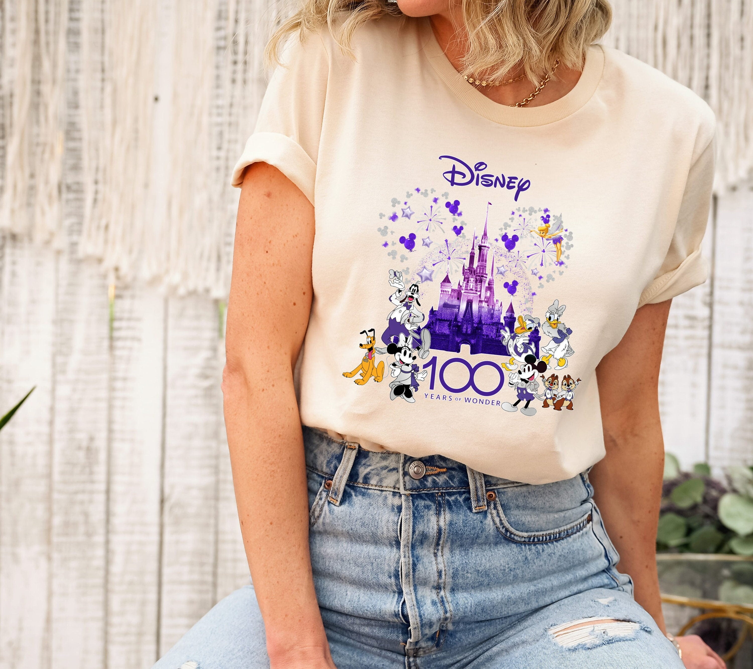 Disney Characters 100 Years Of Wonder Shirts, Mickey Minnie 100 Years of Wonder, 100 Years of ...
