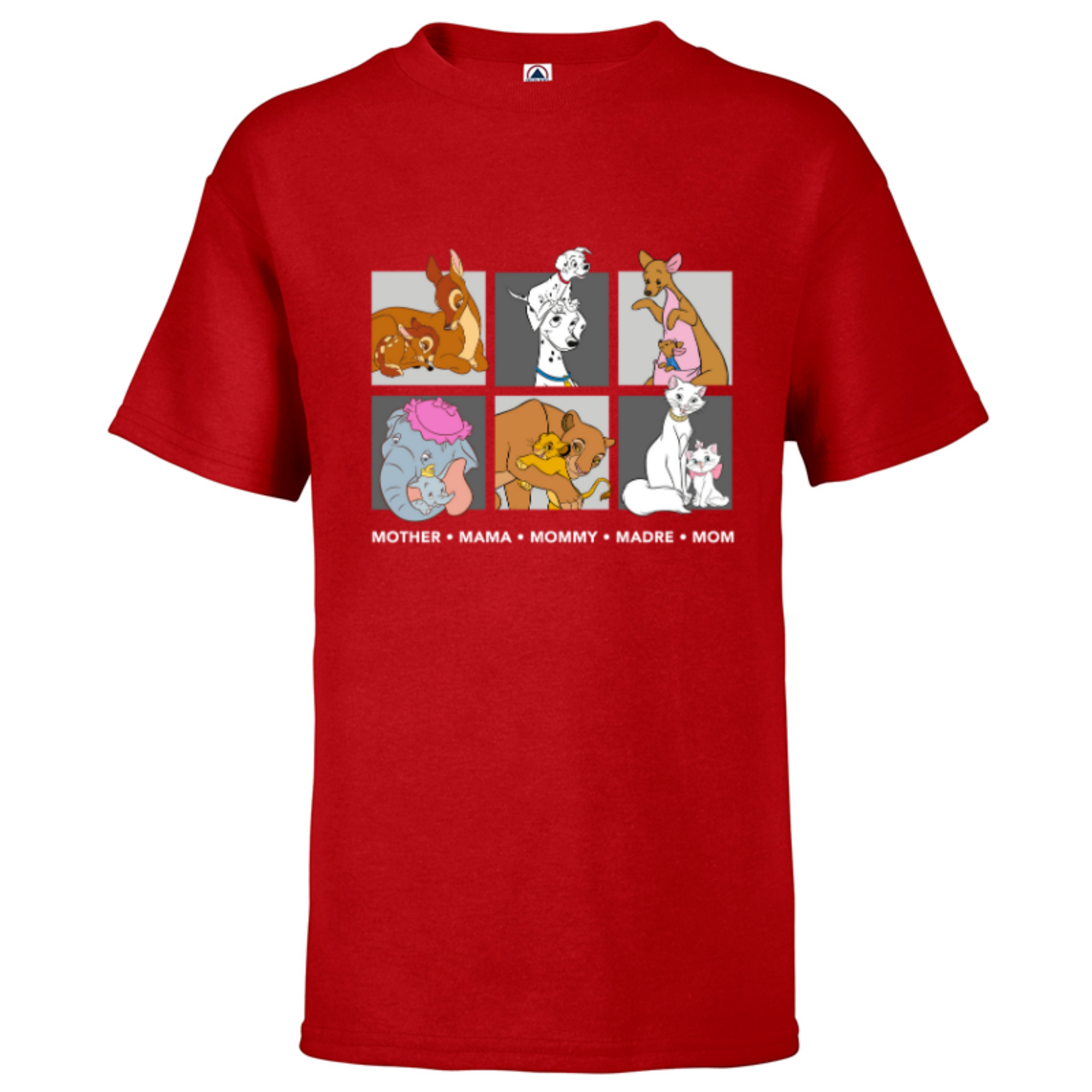 Disney Characters Neutral Mother's Day - Short Sleeve T-Shirt for Kids ...