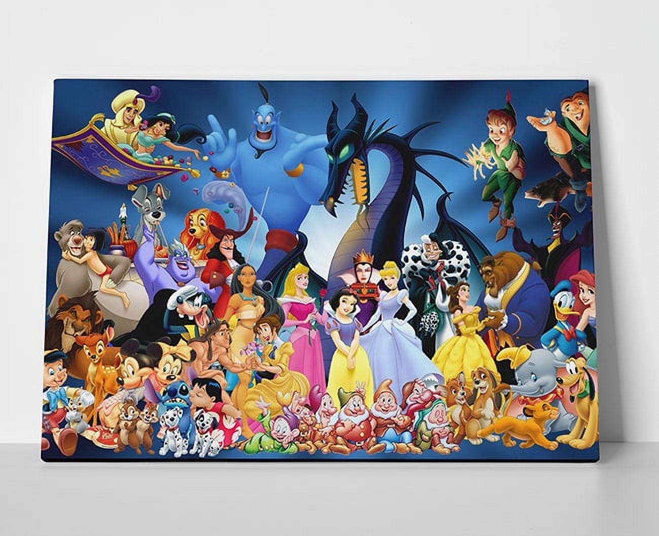 Disney Characters Poster or Wrapped Canvas - Walmart.com
