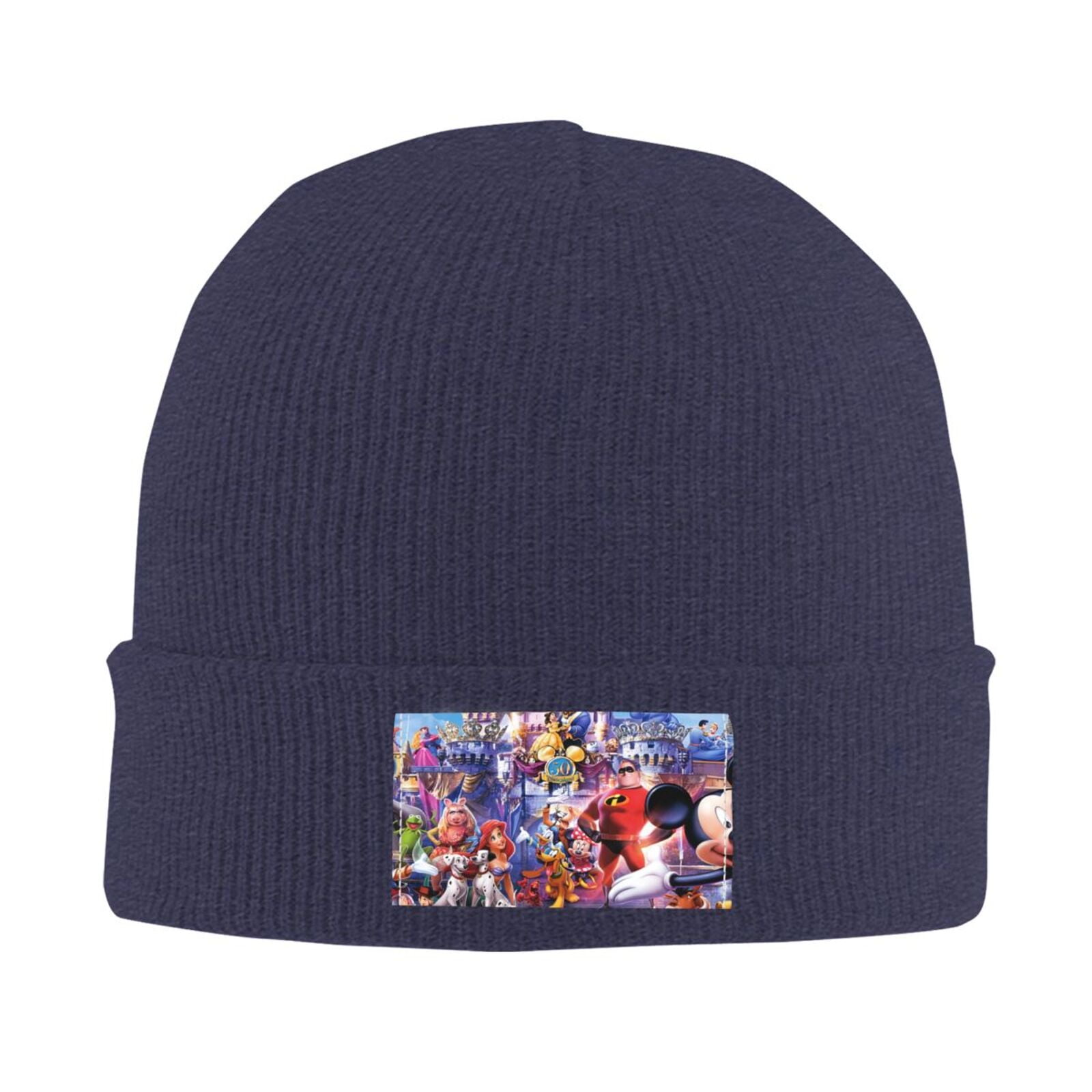 Disney Characters Unisex Beanie, Warm Winter Stylish Hat Outdoor Sports ...
