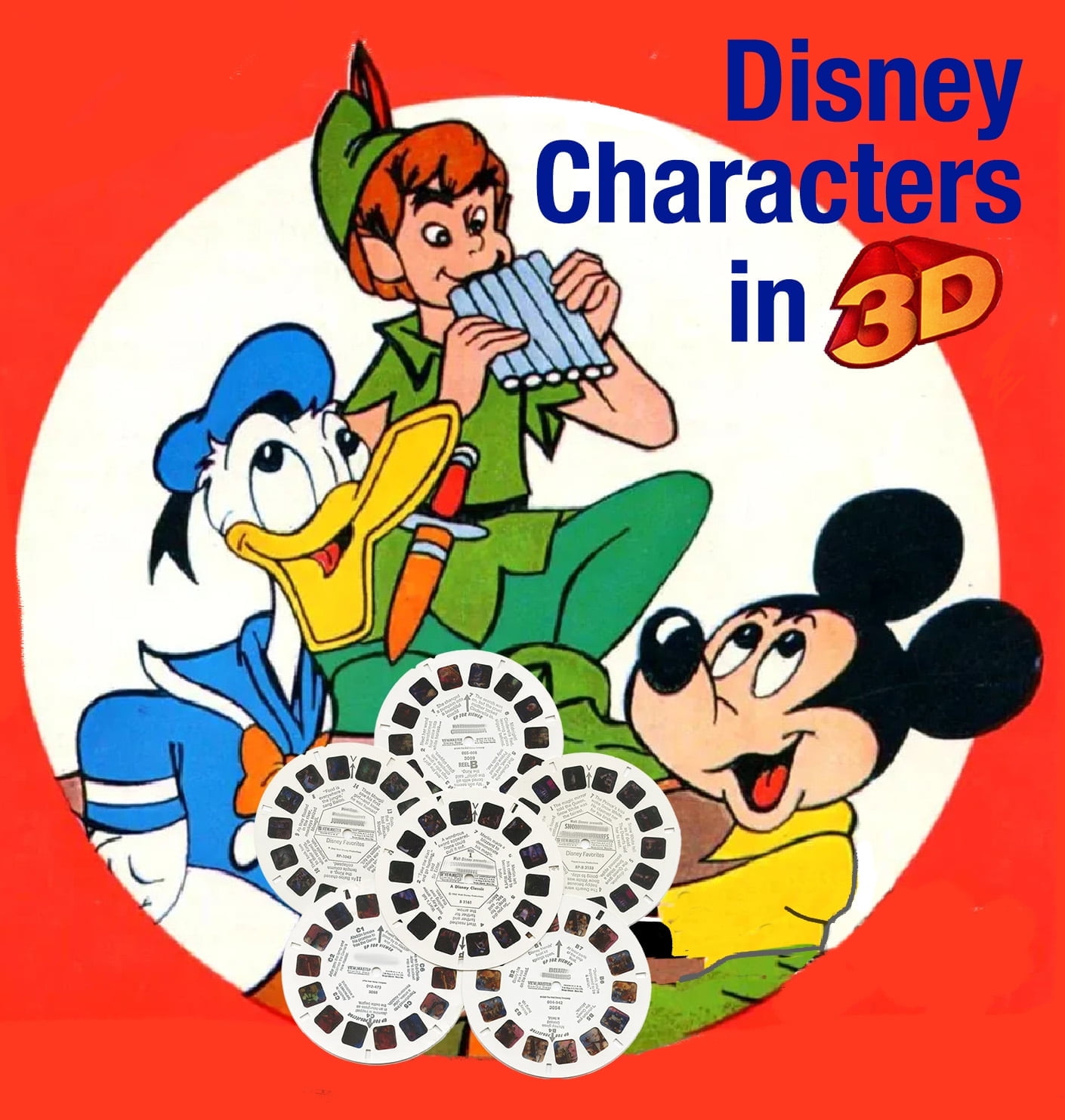 Disney Snow White, Aladdin in 3D - 6 Vintage Reels - Peter Pan, Mickey ...