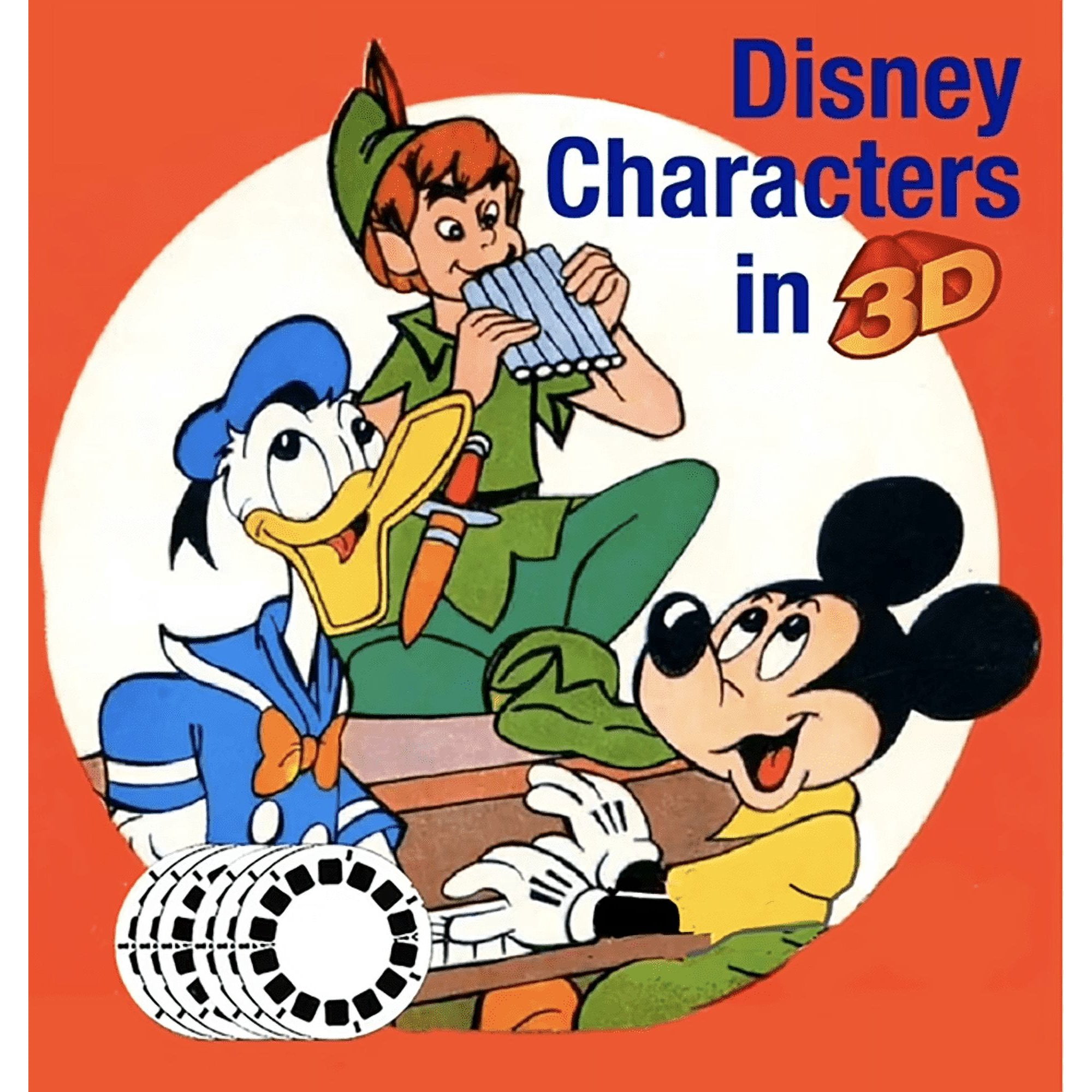 Disney Characters in 3D Vintage Reels Pinocchio, Chip an Dale Bambi ...
