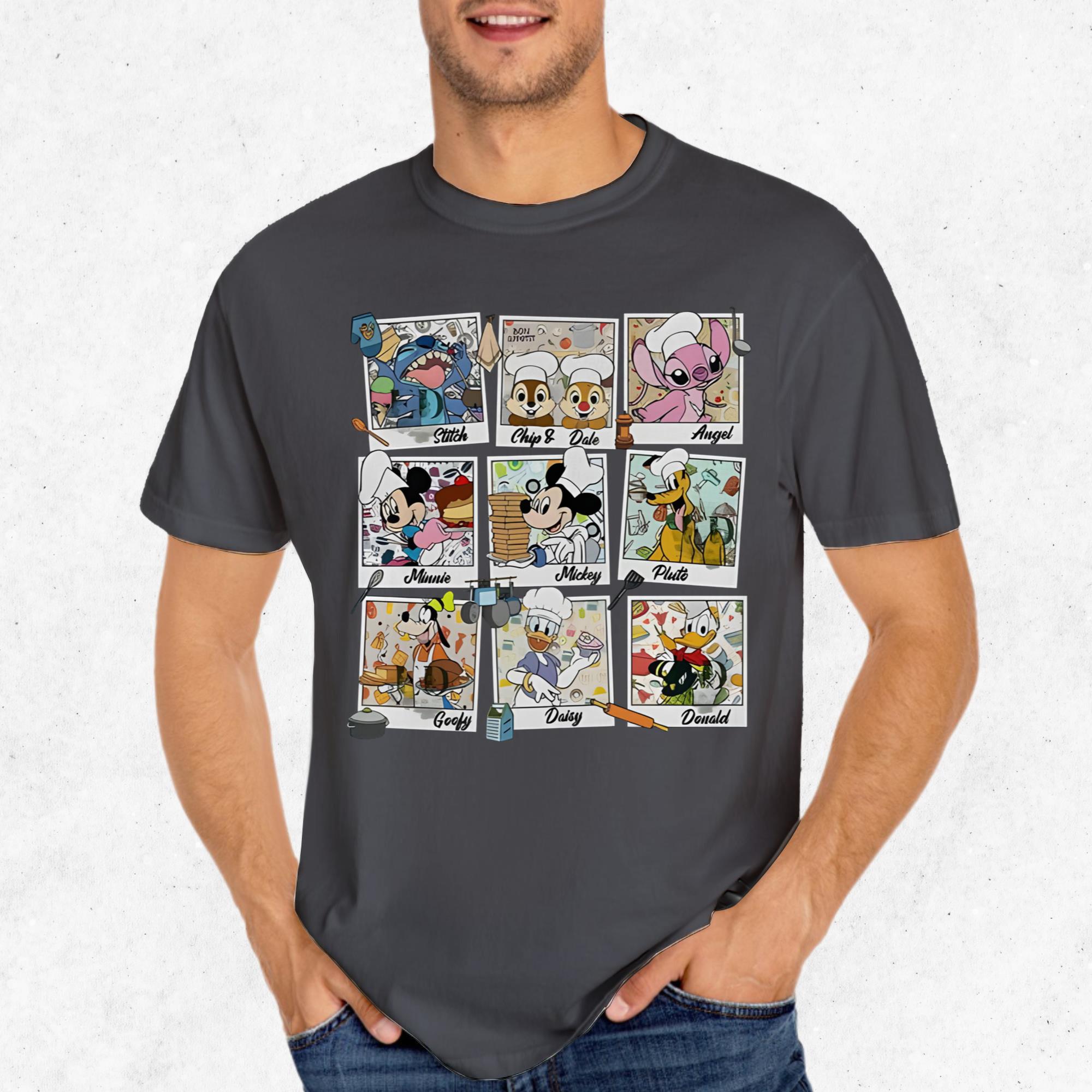 Disney Chef Mickey and Friends T-Shirt - Cartoon Cooking Tee Unisex All ...