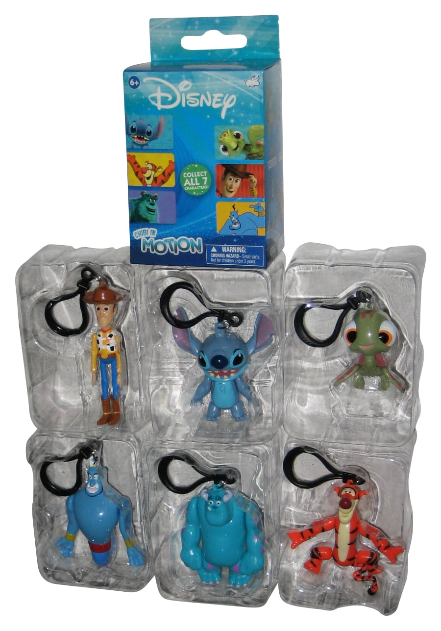 Disney Chibi In Motion Bullsitoy Mini Figure Keychain Set - (Stitch ...