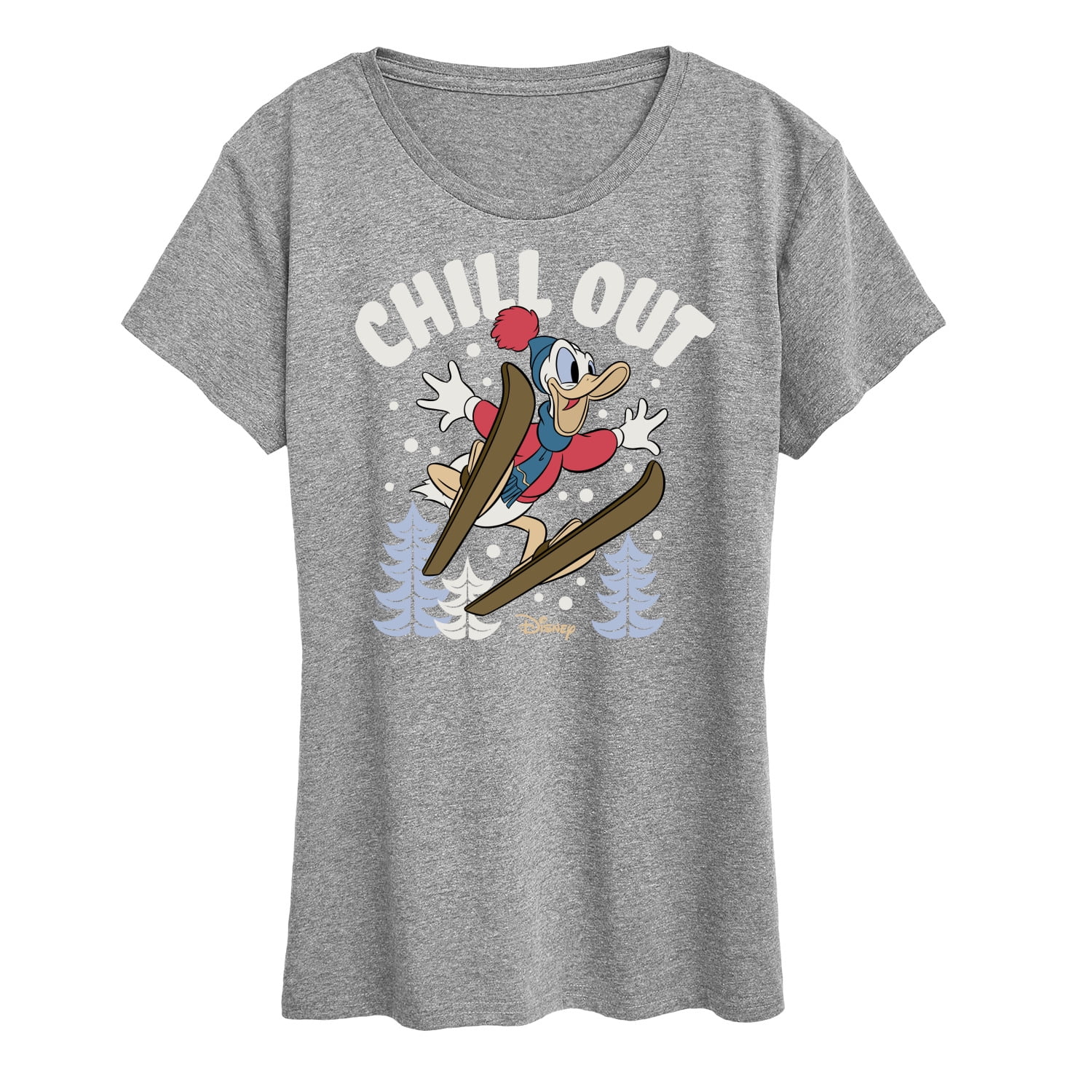 Disney - Chill Out - Women's Short Sleeve Graphic T-Shirt - Walmart.com