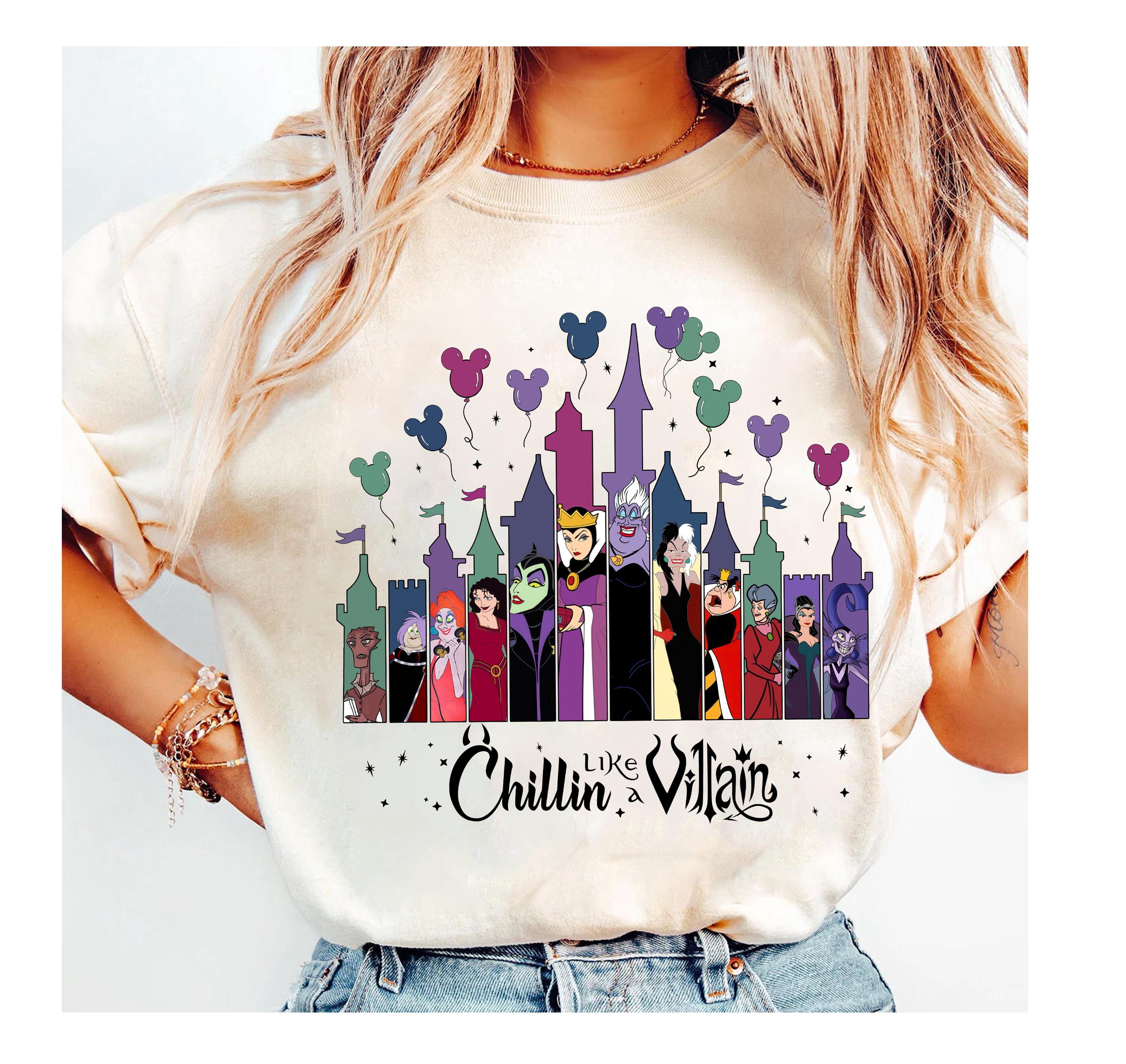 Disney Chillin Like A Villain Shirt, Bad Witches Club Castle Disney ...
