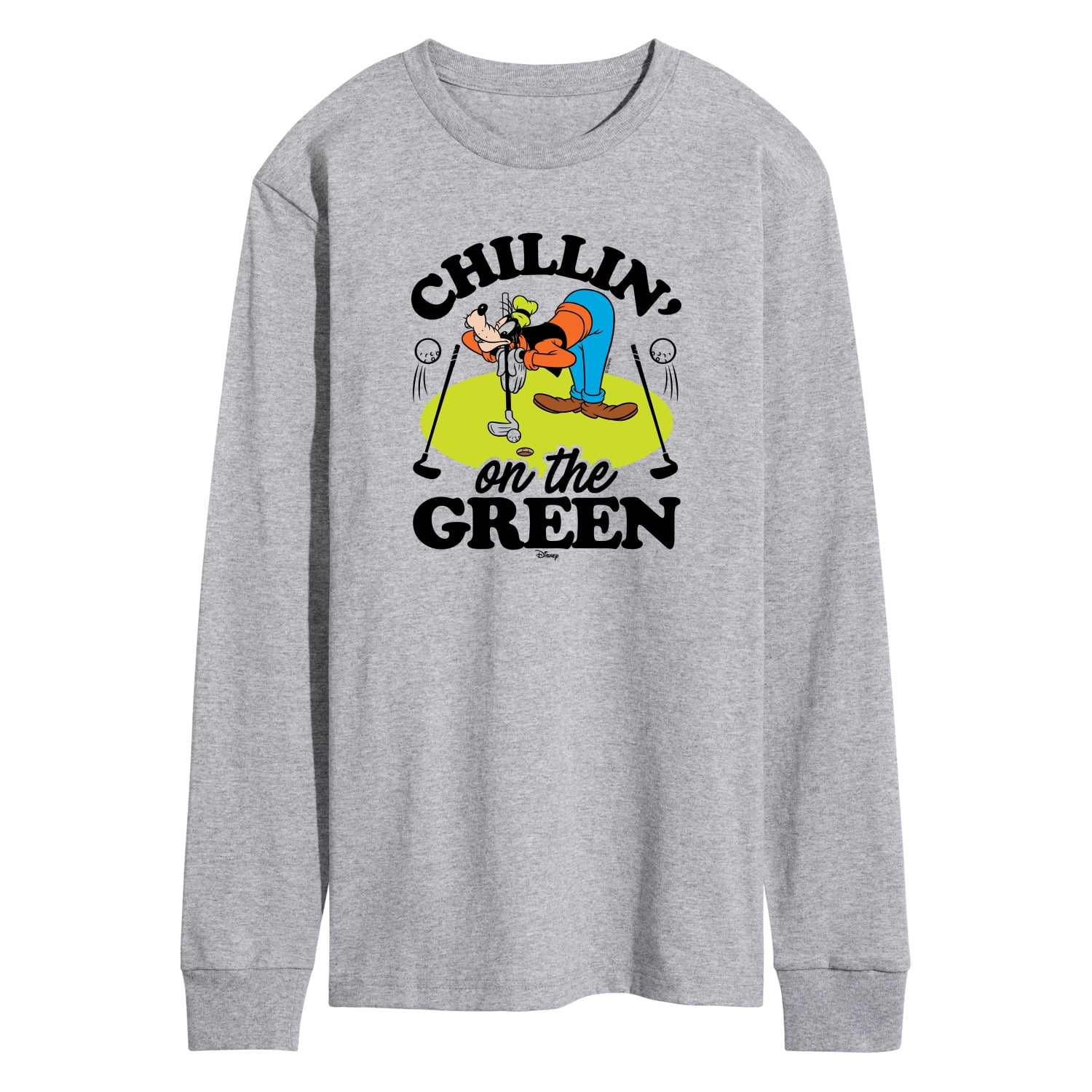 Disney - Chillin On The Green - Men's Long Sleeve T-Shirt - Walmart.com