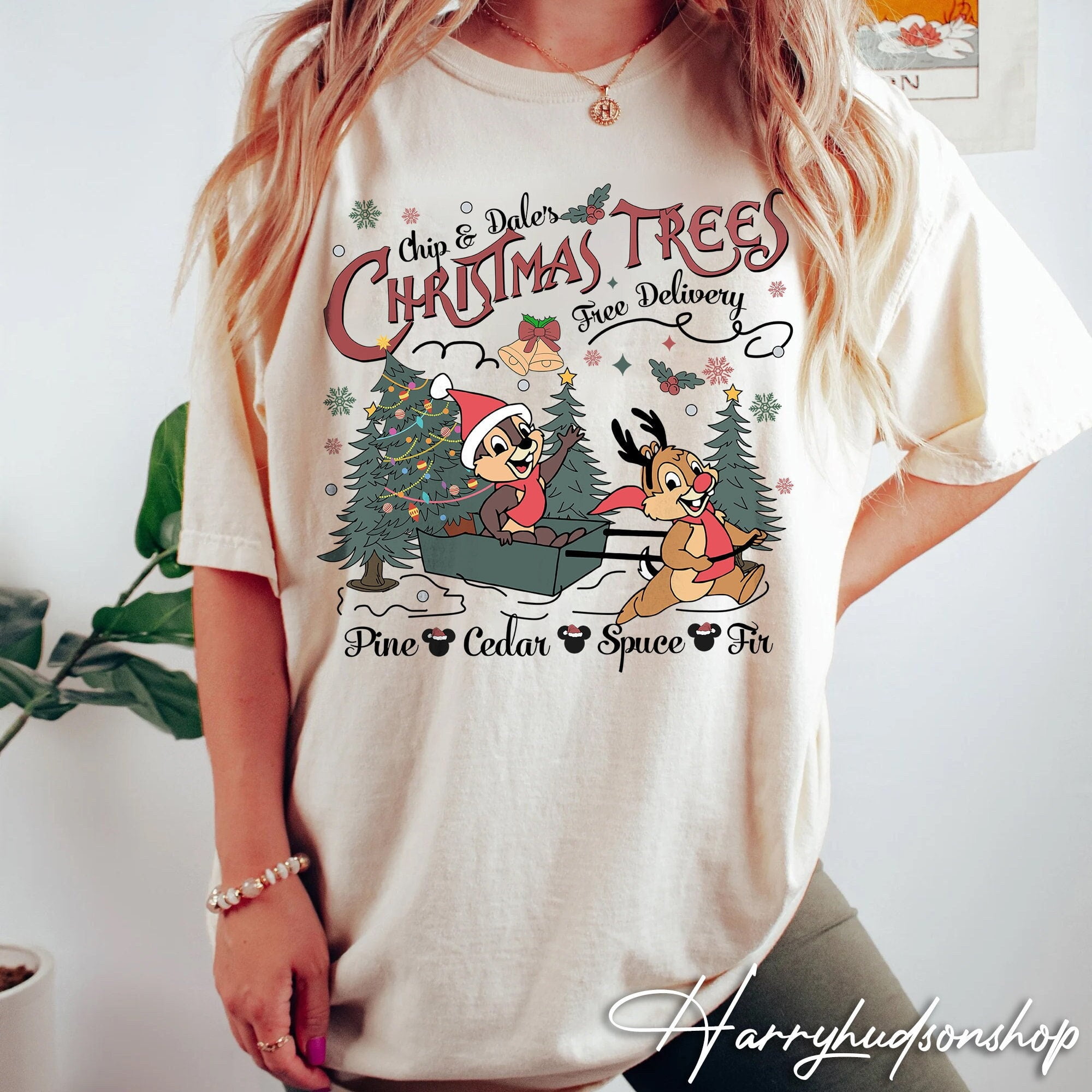 Disney Chip & Dale Christmas Tree Shirt, Disney Family Vacation T-shirt ...
