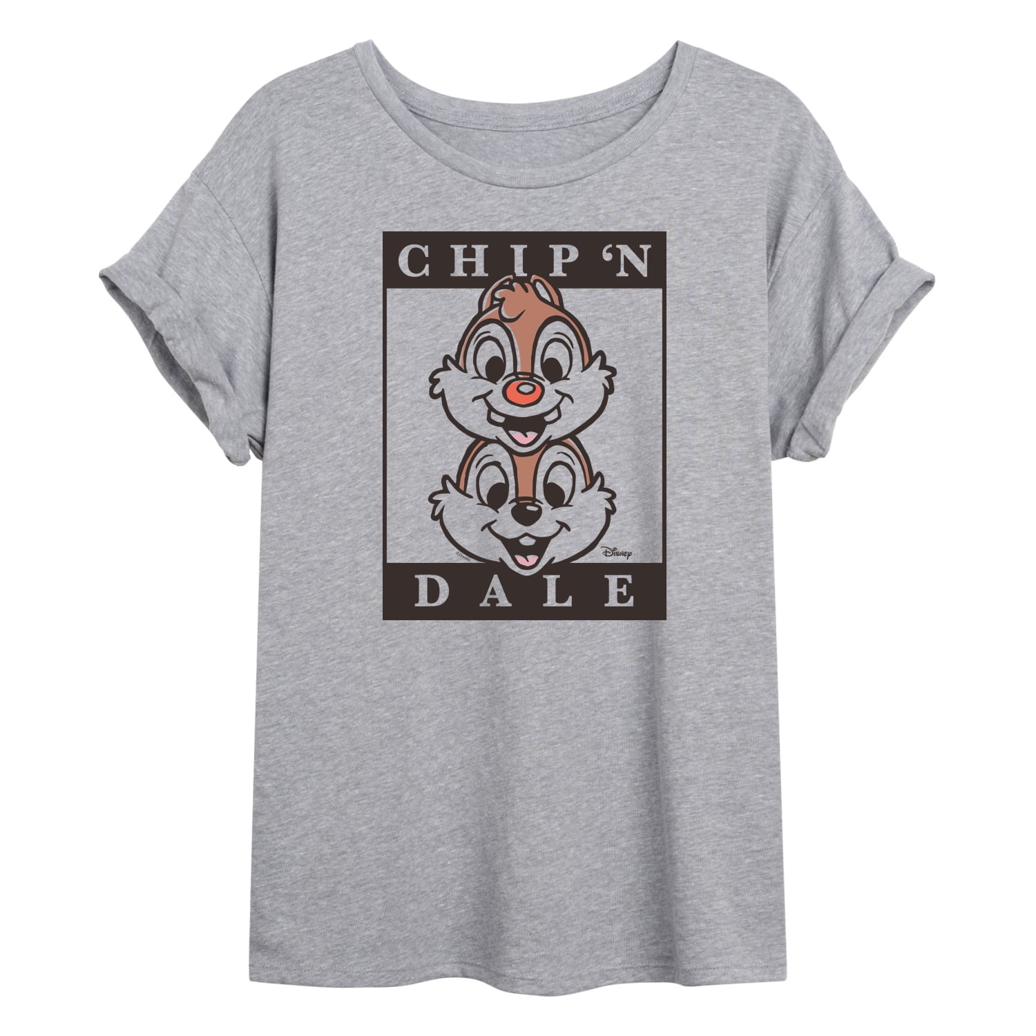 Disney - Chip 'N Dale - Chipmunk Smiles - Women's Oversized T-Shirt ...