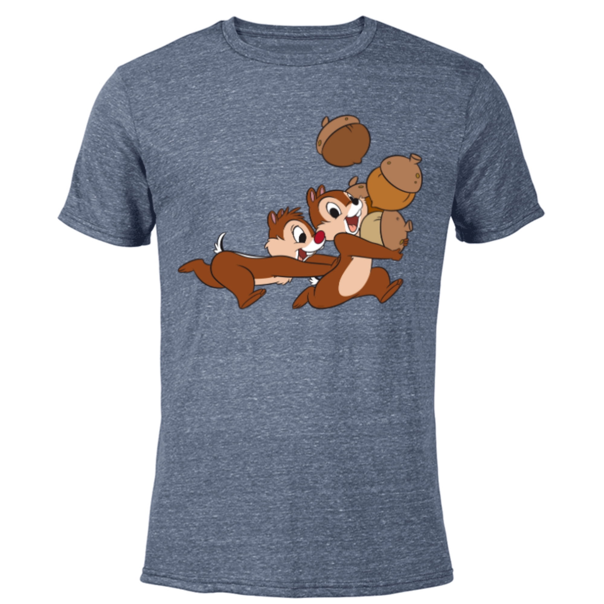 Disney Chip 'n Dale Chipmunks Acorn Run - Short Sleeve Blended T-Shirt ...