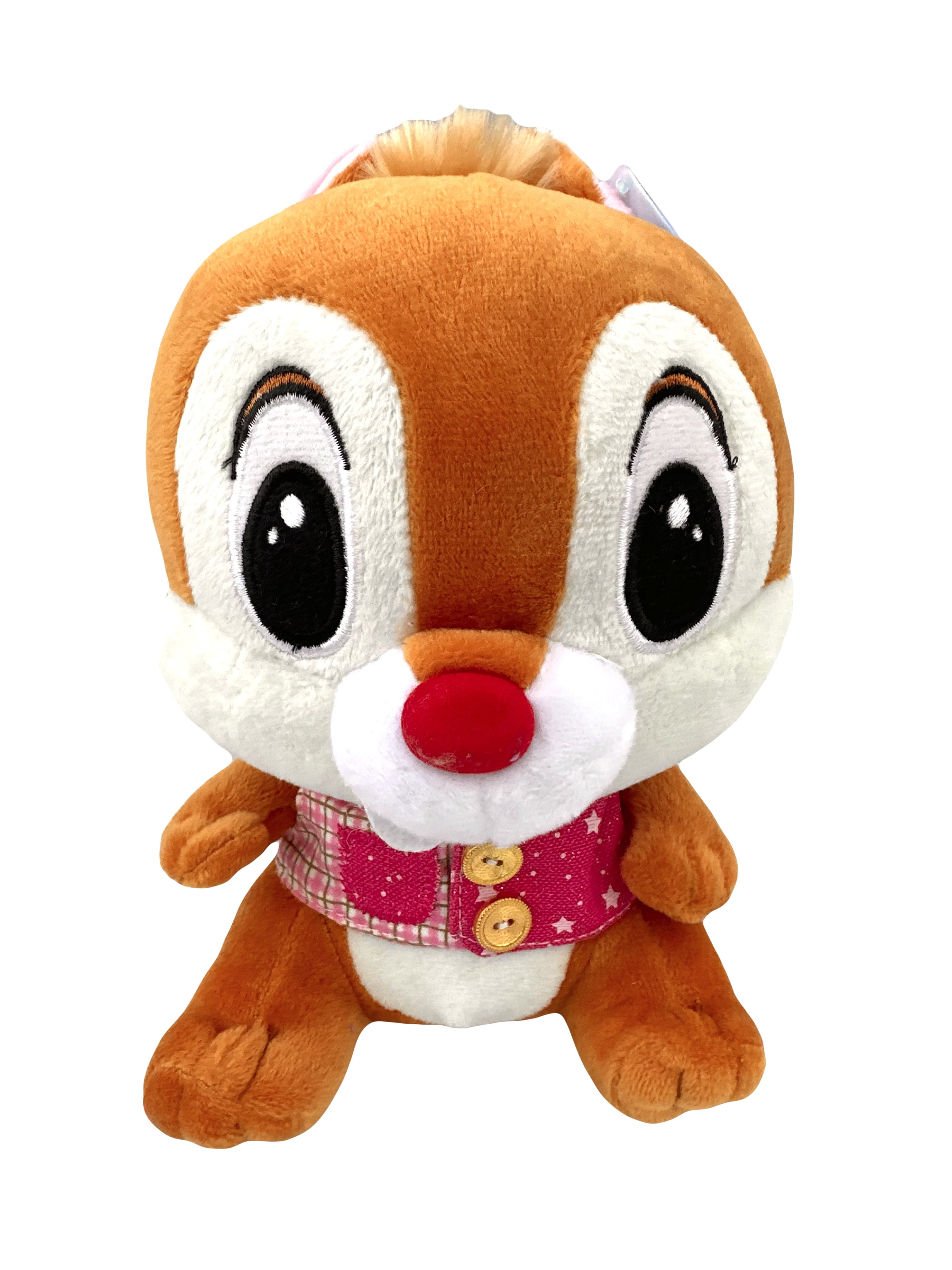 Disney Chips N Dale Plush Toy - Dale Plaid/Pink Starry Shirt Stuffed ...