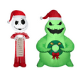 Disney Christmas Airblown Inflatables Yard Decoration Bundle: Jack ...
