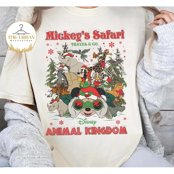 Disney Christmas Mickey And Friends Shirt Animal Kingdom Safari Mode T ...