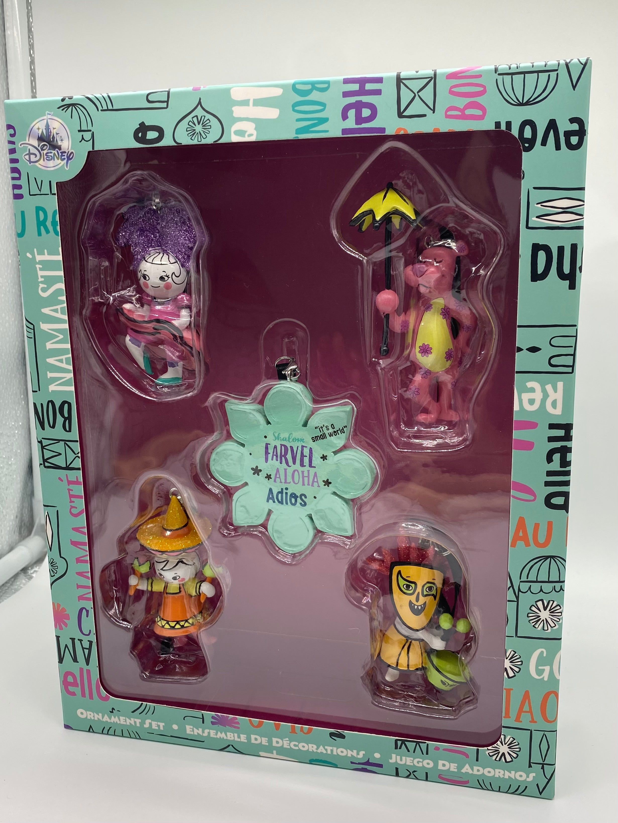 Disney Christmas Ornament Set, It's a Small World, Holiday Collection ...