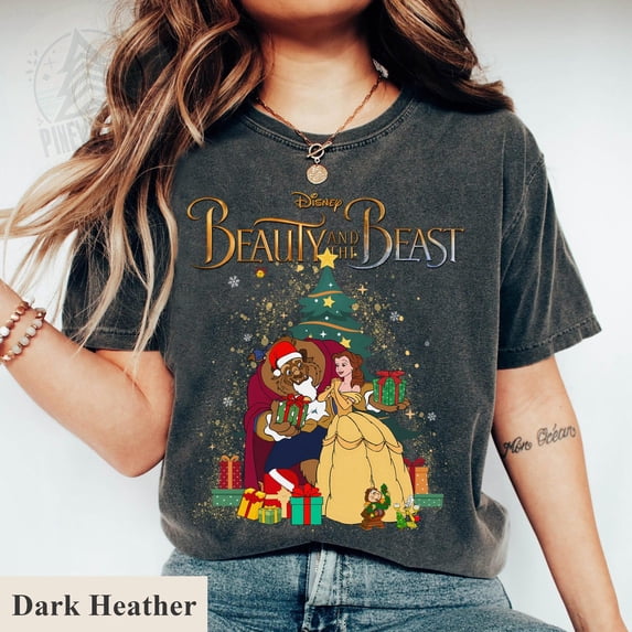 Disney Christmas Princess Belle Shirt Beauty And The Beast Character ...