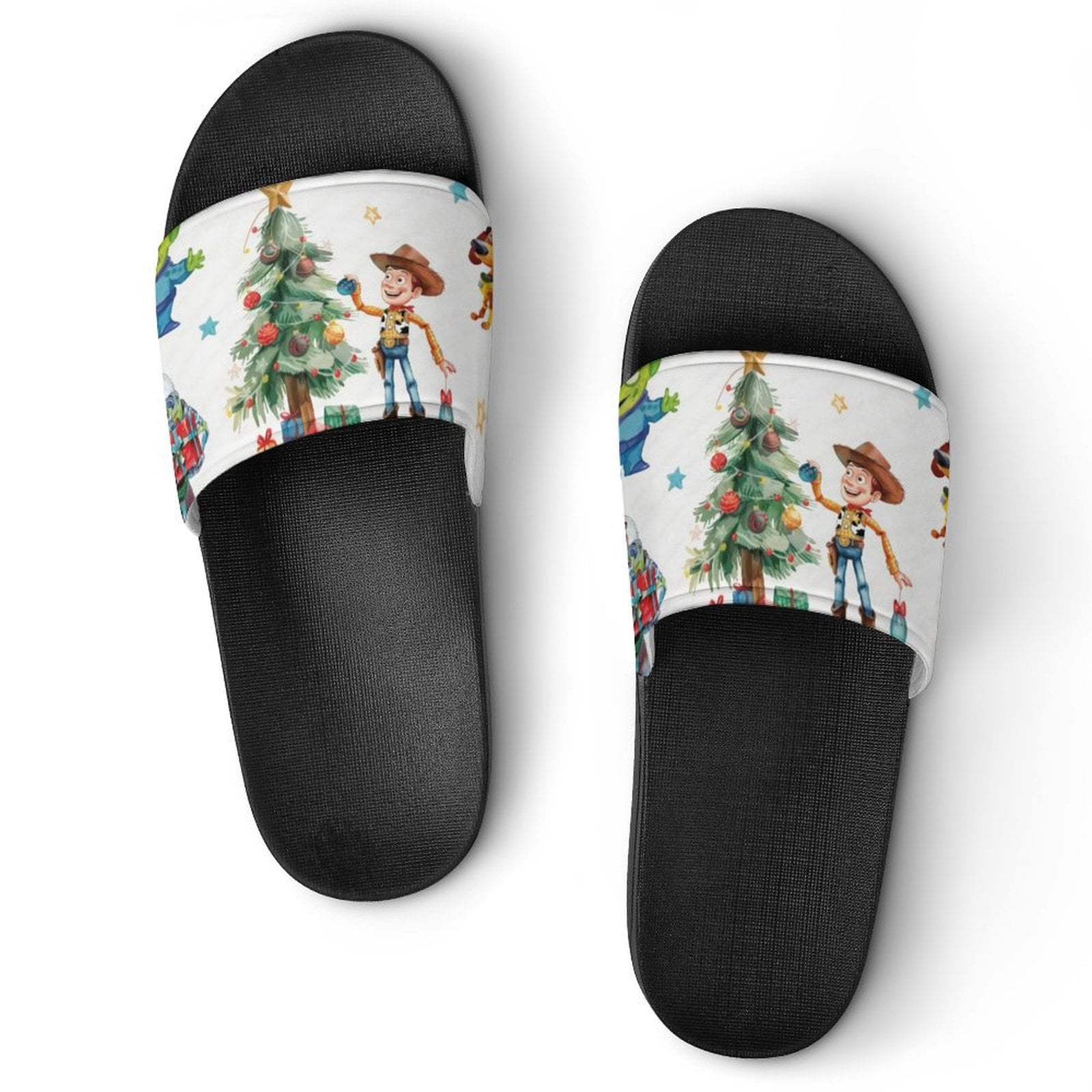 Disney-Christmas Toy Story Buzz Lightyear Woody Beach Sandals for Men ...