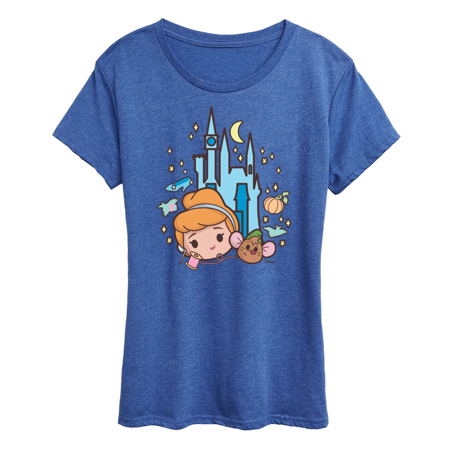 Disney - Cinderella And Gus - Women's Short Sleeve Graphic T-Shirt ...