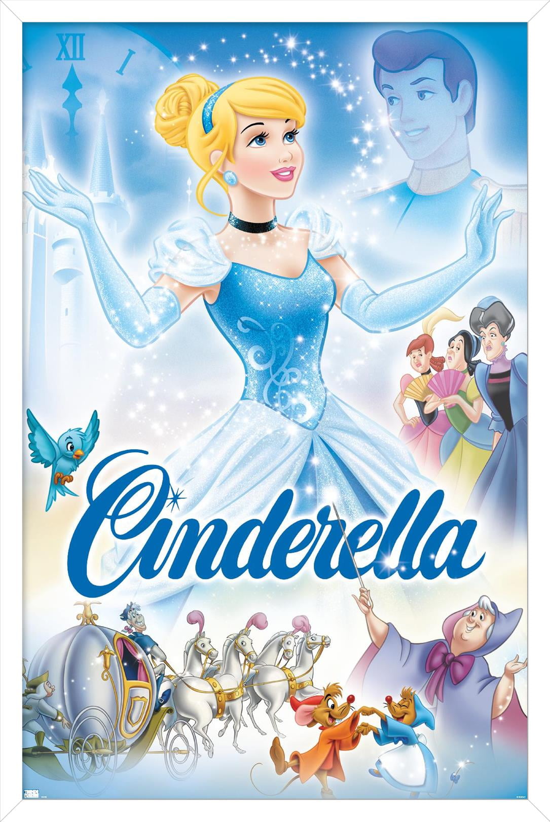 Disney Cinderella - Cover Wall Poster, 22.375" x 34" Framed - Walmart.com