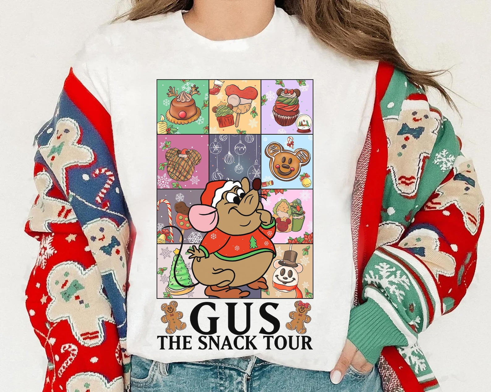 Disney Cinderella Gus Gus Christmas The Snack Tour Shirt, Santa Gus ...