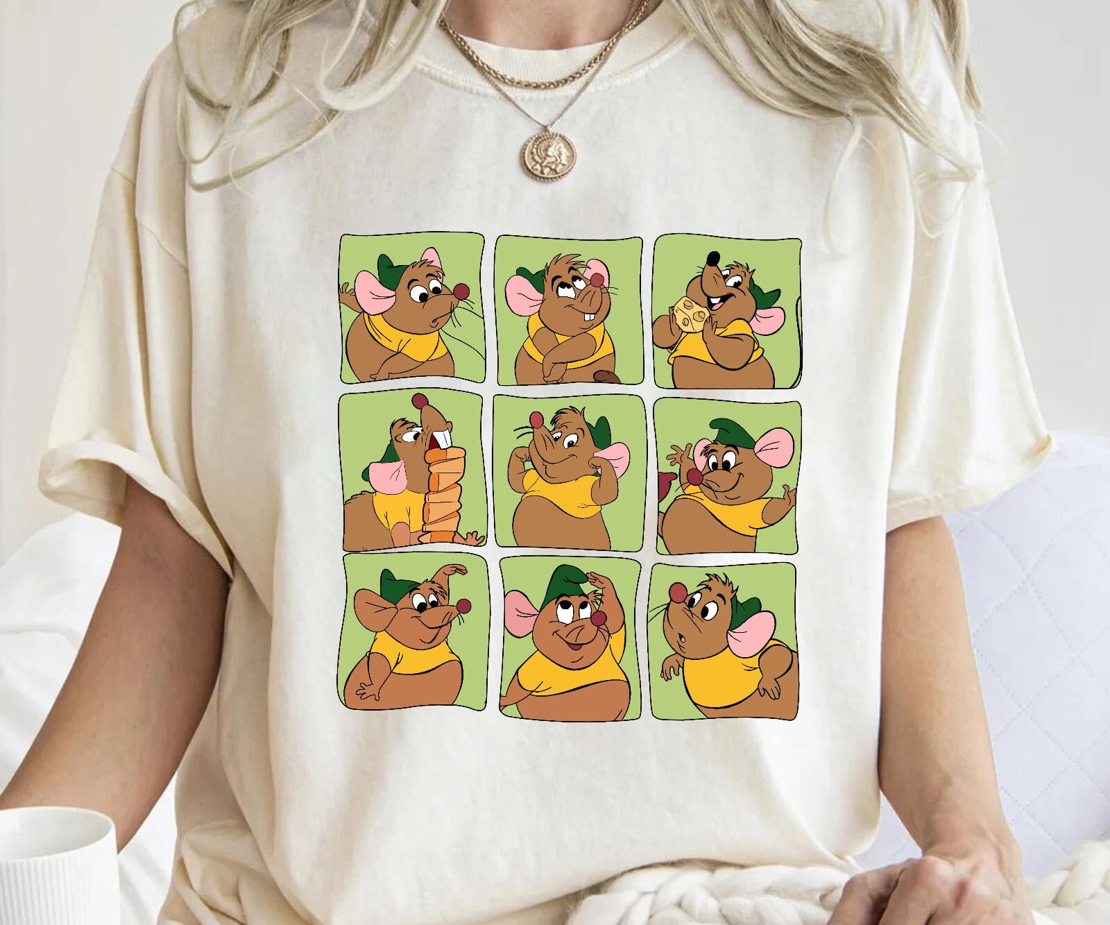 Disney Cinderella Gus-Gus Moods Expressive Face Grid Multiple Mice T ...