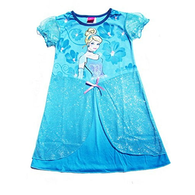 Disney Cinderella Little Girls Princess Nightgown, Gown Size XS 4/5 ...