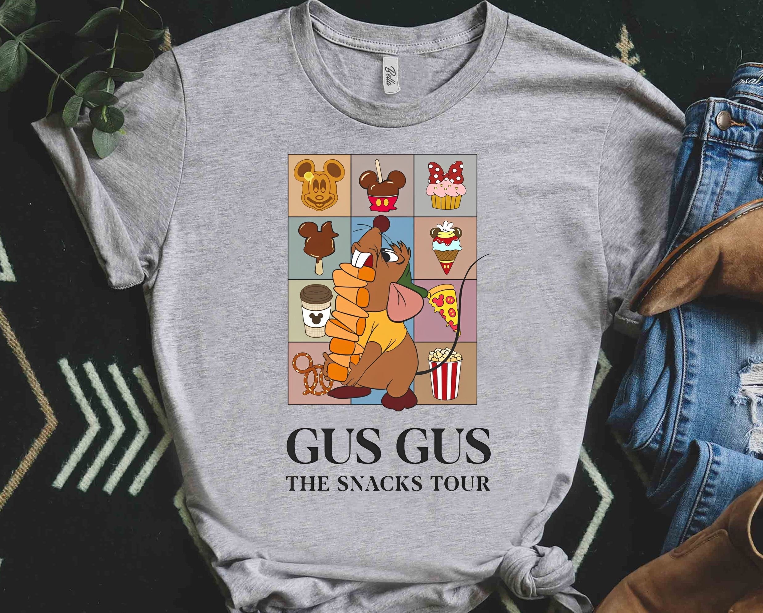 Disney Cinderella Mouse Shirt, Gus Gus The Snack Tour T-shirt, Looking ...